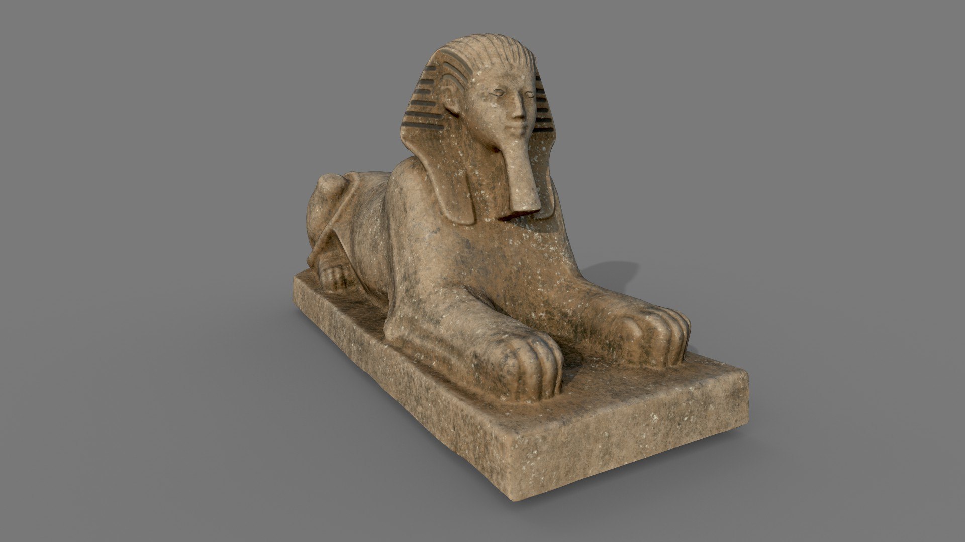 3D Statue Sphinx Creature - TurboSquid 1556084