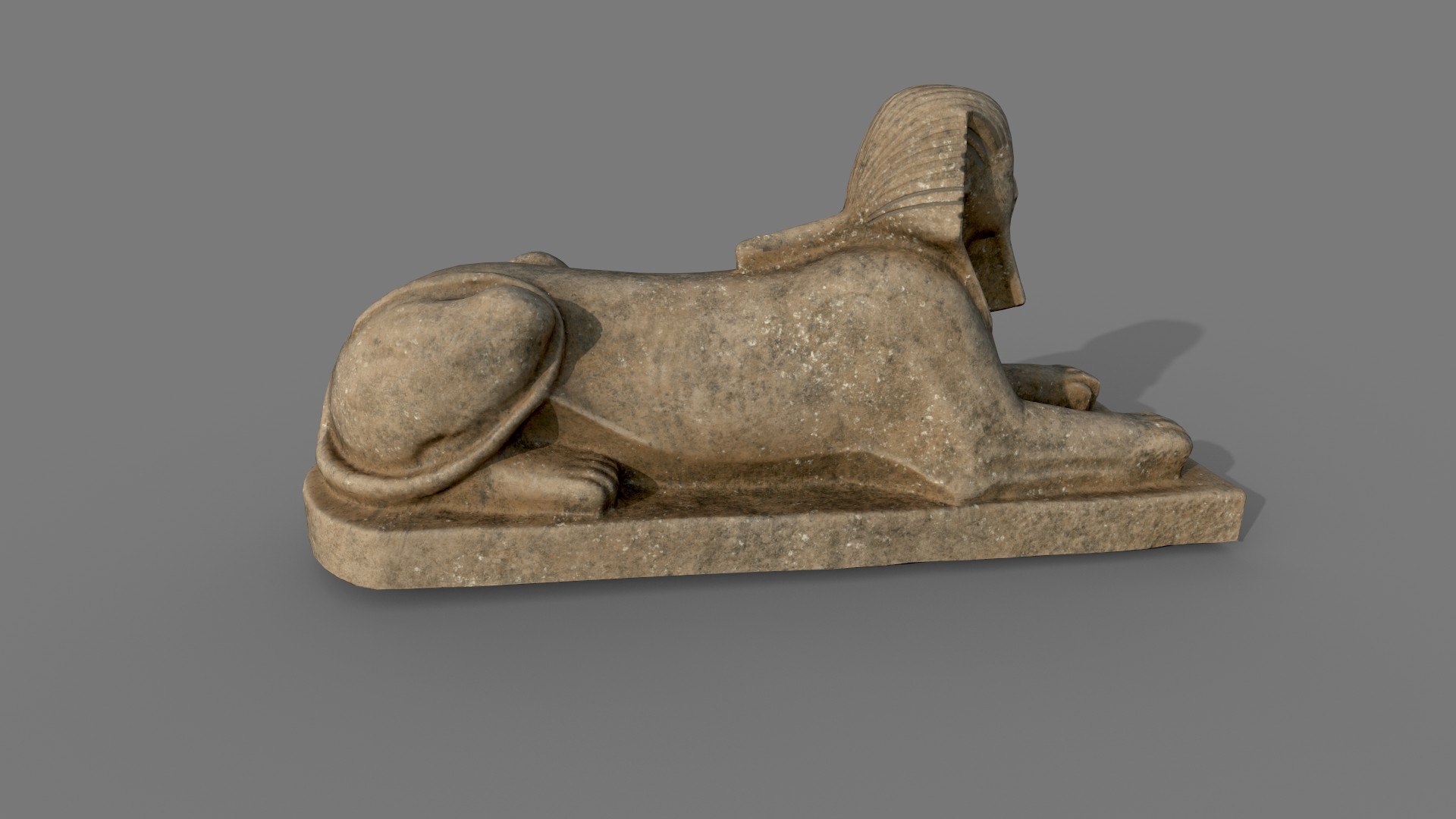 3D Statue Sphinx Creature - TurboSquid 1556084