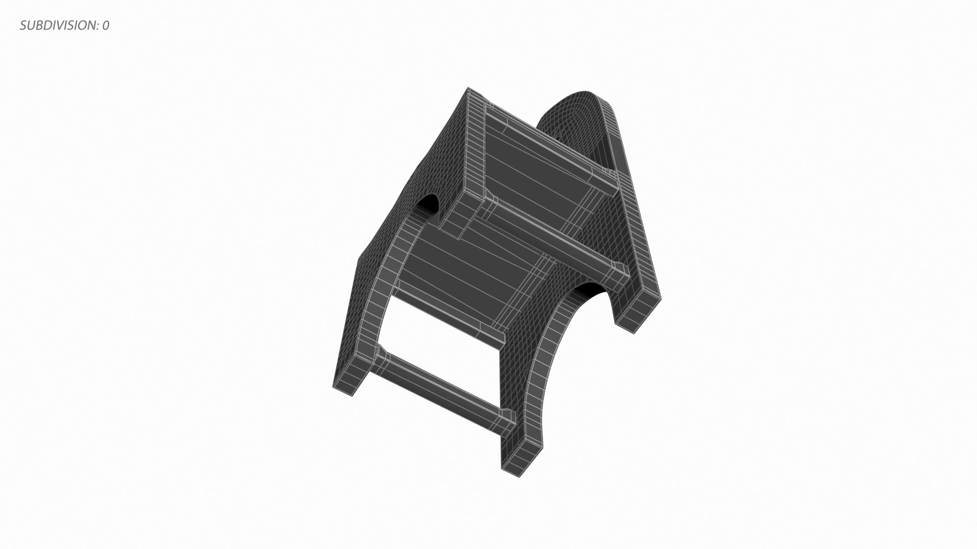 3D Medieval Gothic Arched Chair model - TurboSquid 2180234