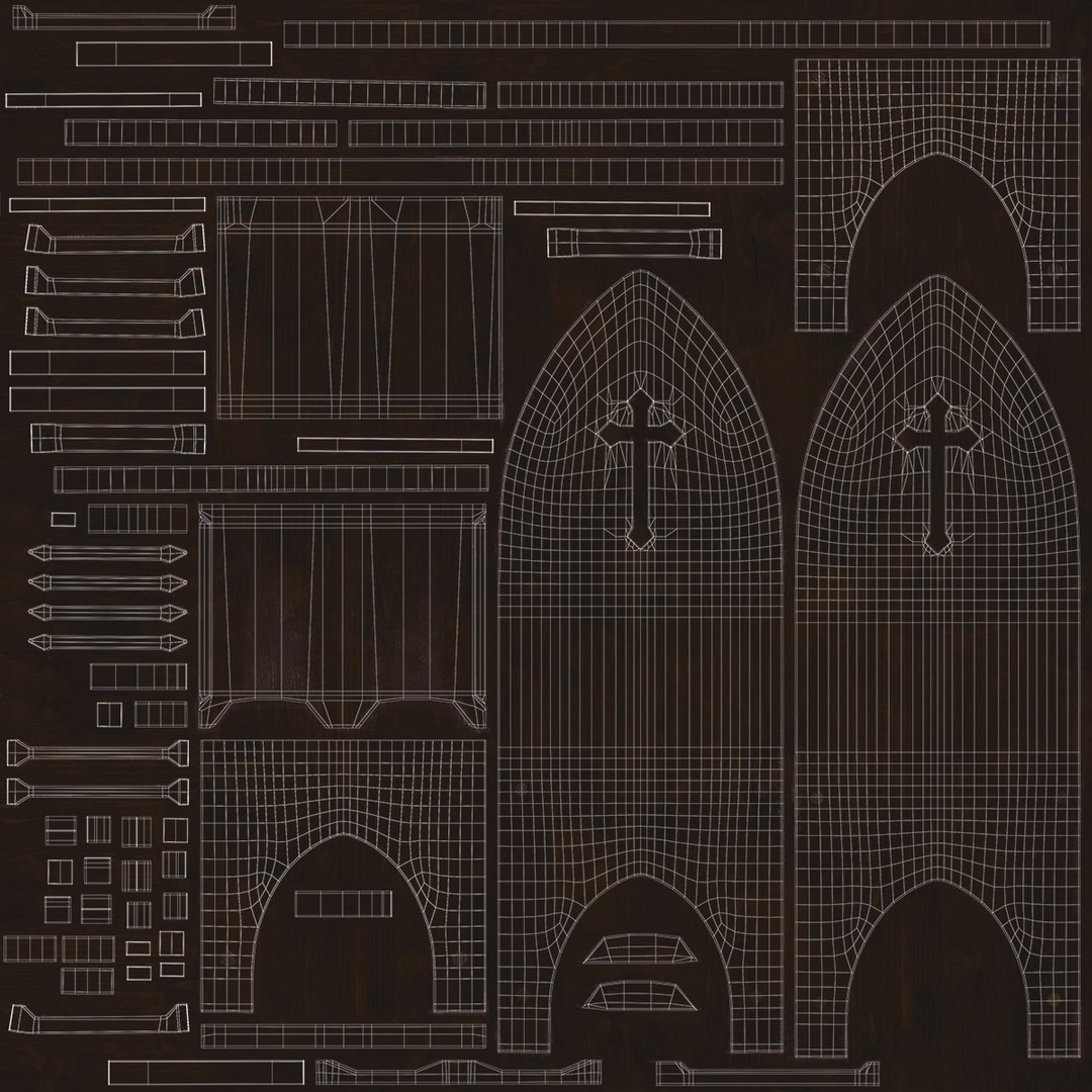 3D Medieval Gothic Arched Chair model - TurboSquid 2180234