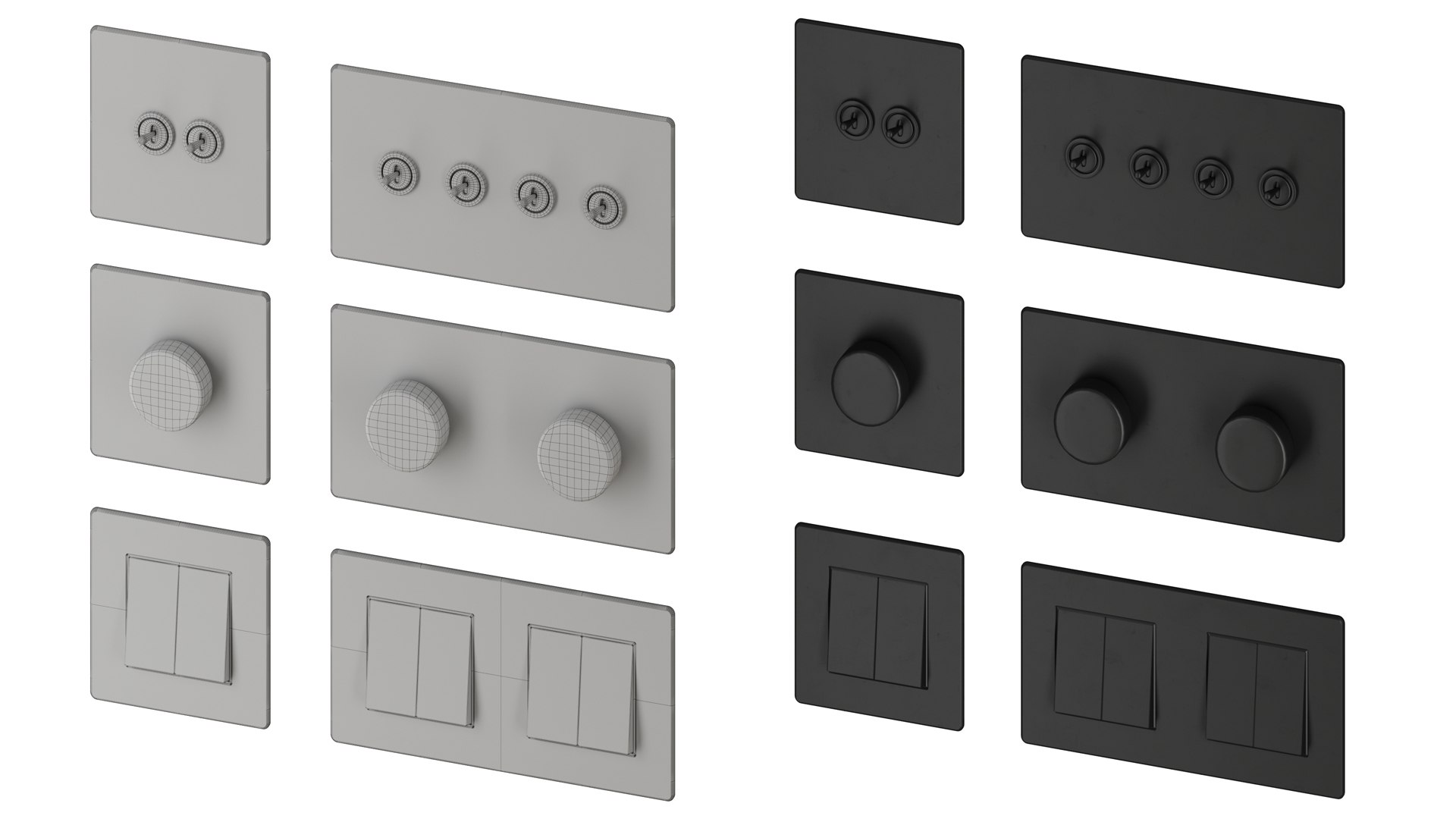 3D Corston Switches And Sockets Model - TurboSquid 2210137