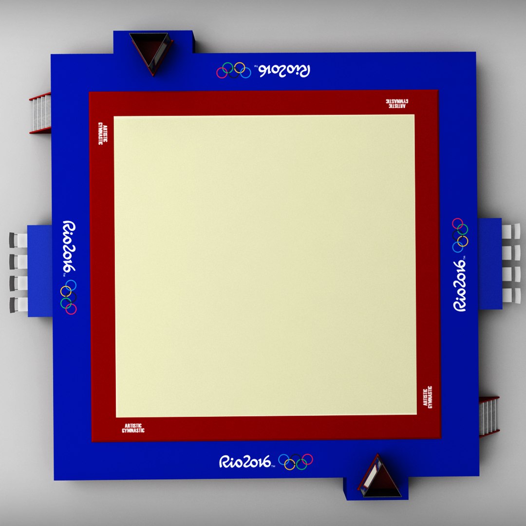 3d Model Artistic Gymnastic Floor