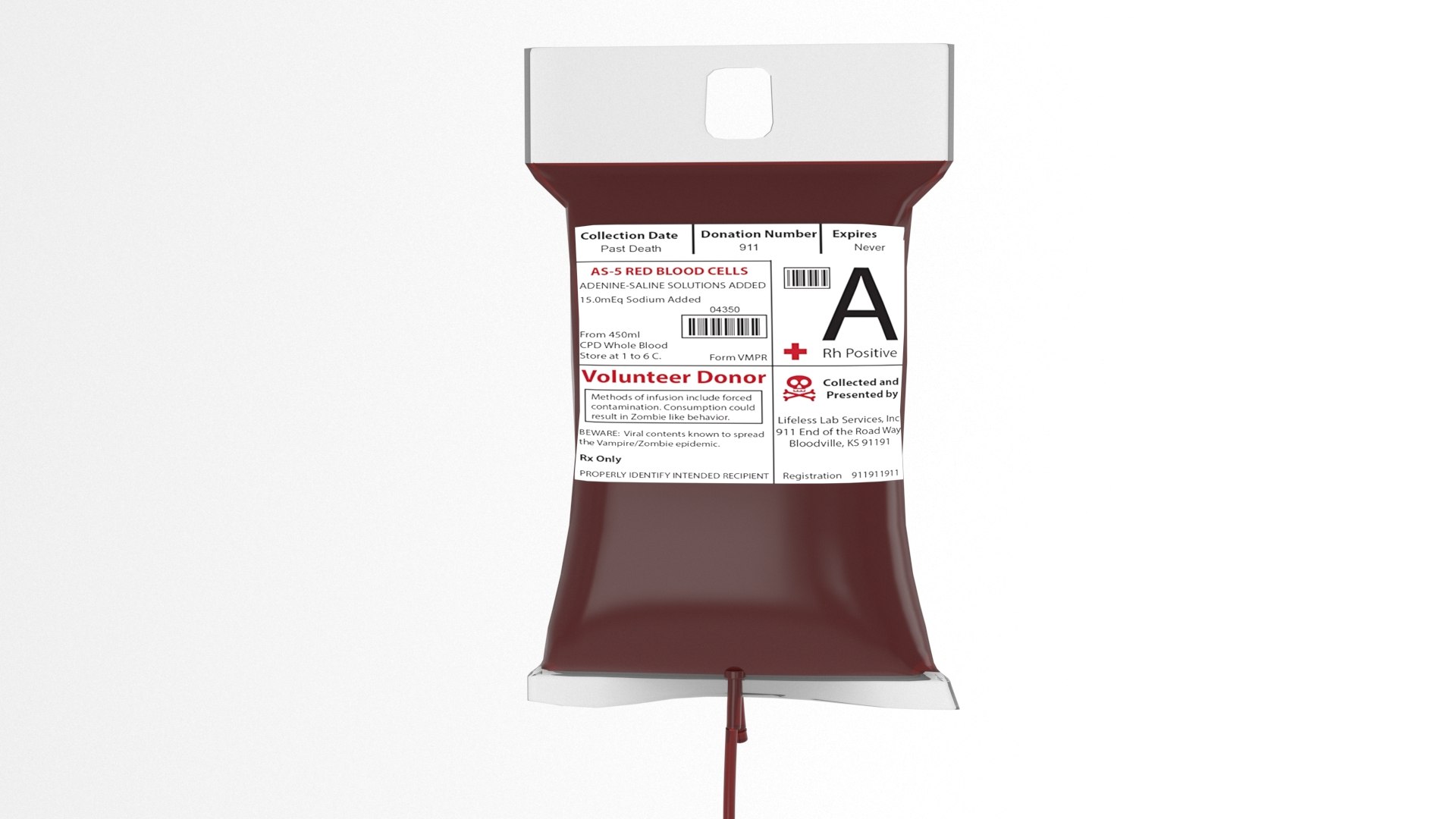 Blood Bag 3D Model - TurboSquid 1563350