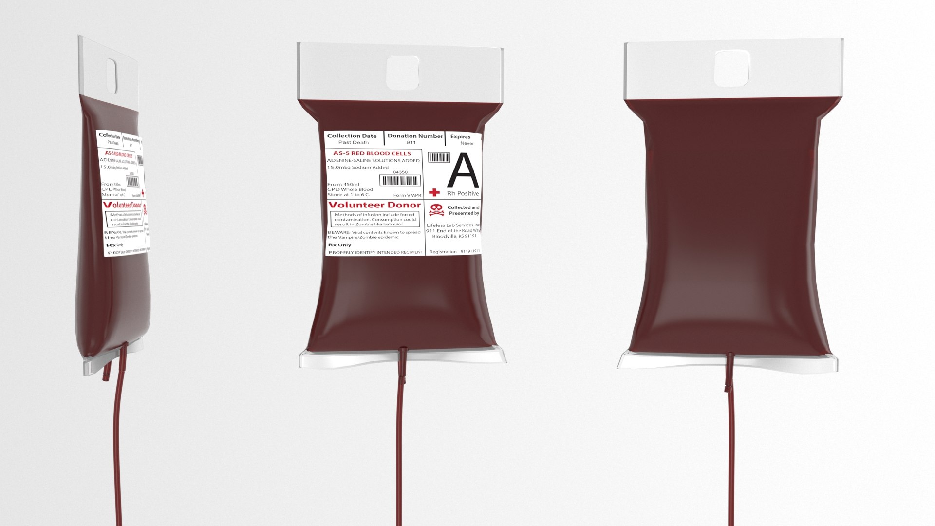 Blood Bag 3D Model - TurboSquid 1563350