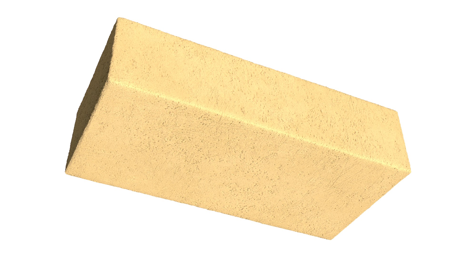 3D Model Calcium Silicate Block Frogged Yellow - TurboSquid 2145495