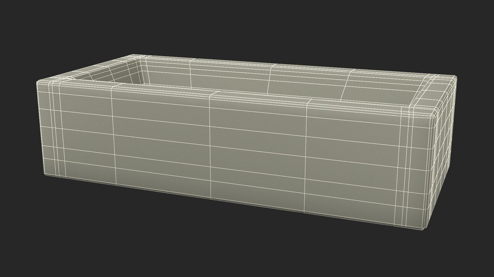 3D Model Calcium Silicate Block Frogged Yellow - TurboSquid 2145495