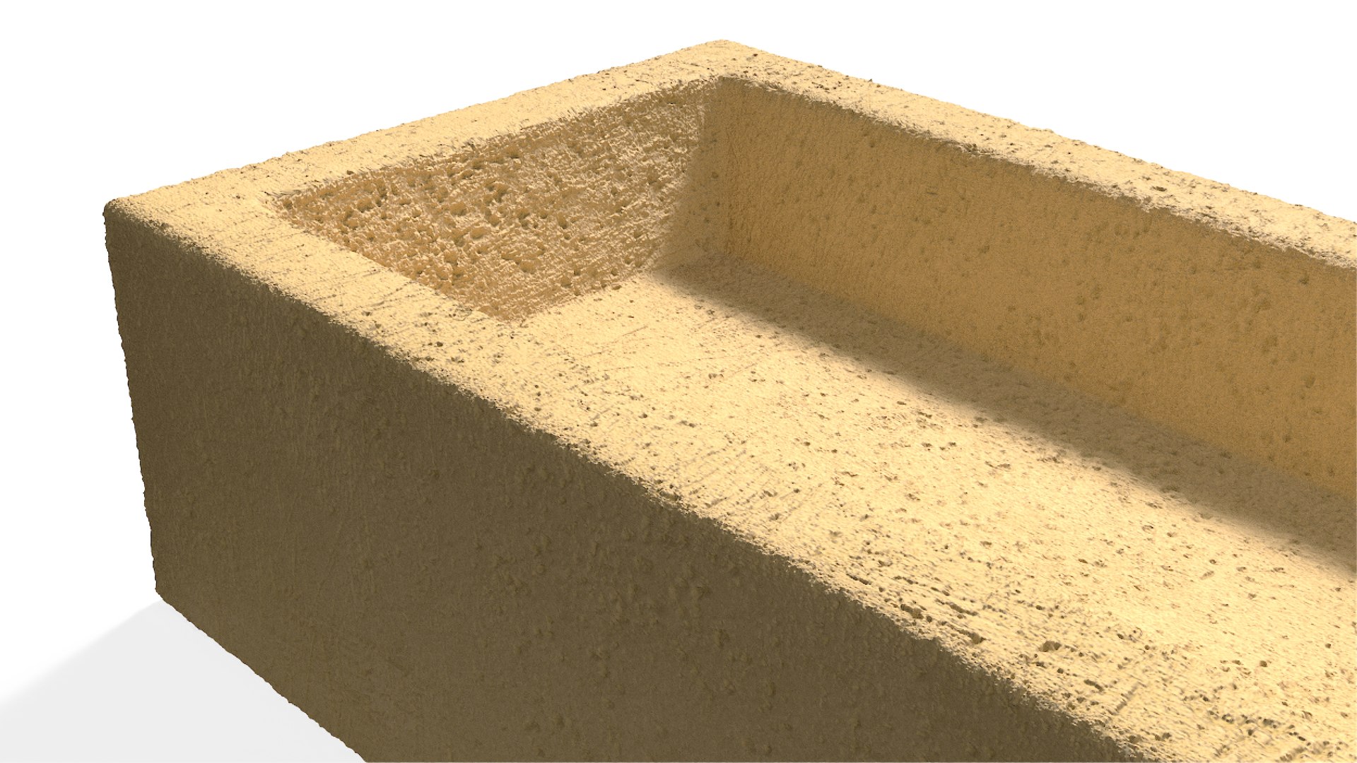 3D Model Calcium Silicate Block Frogged Yellow - TurboSquid 2145495