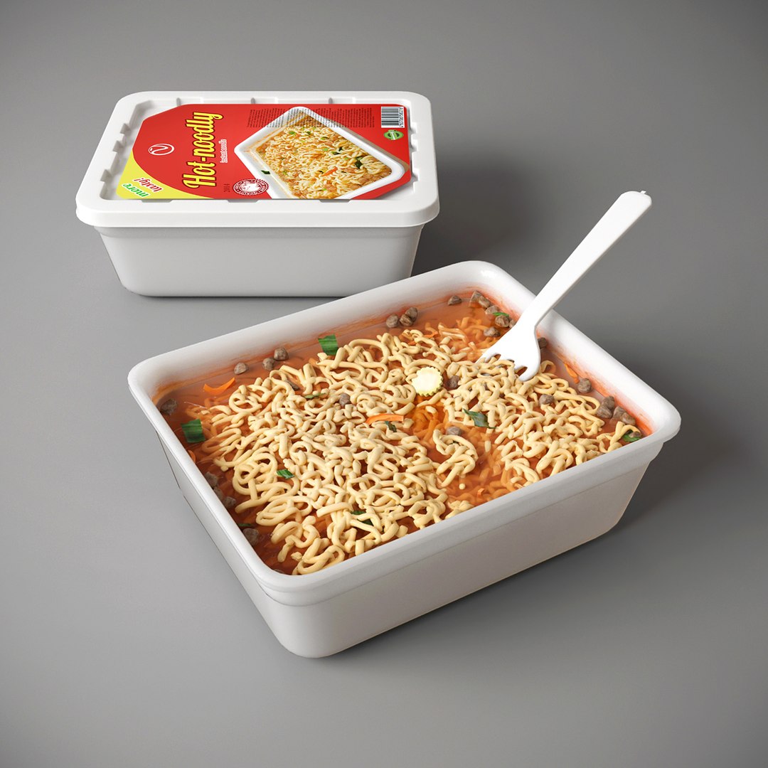 3D Instant Noodle Model - TurboSquid 1529732