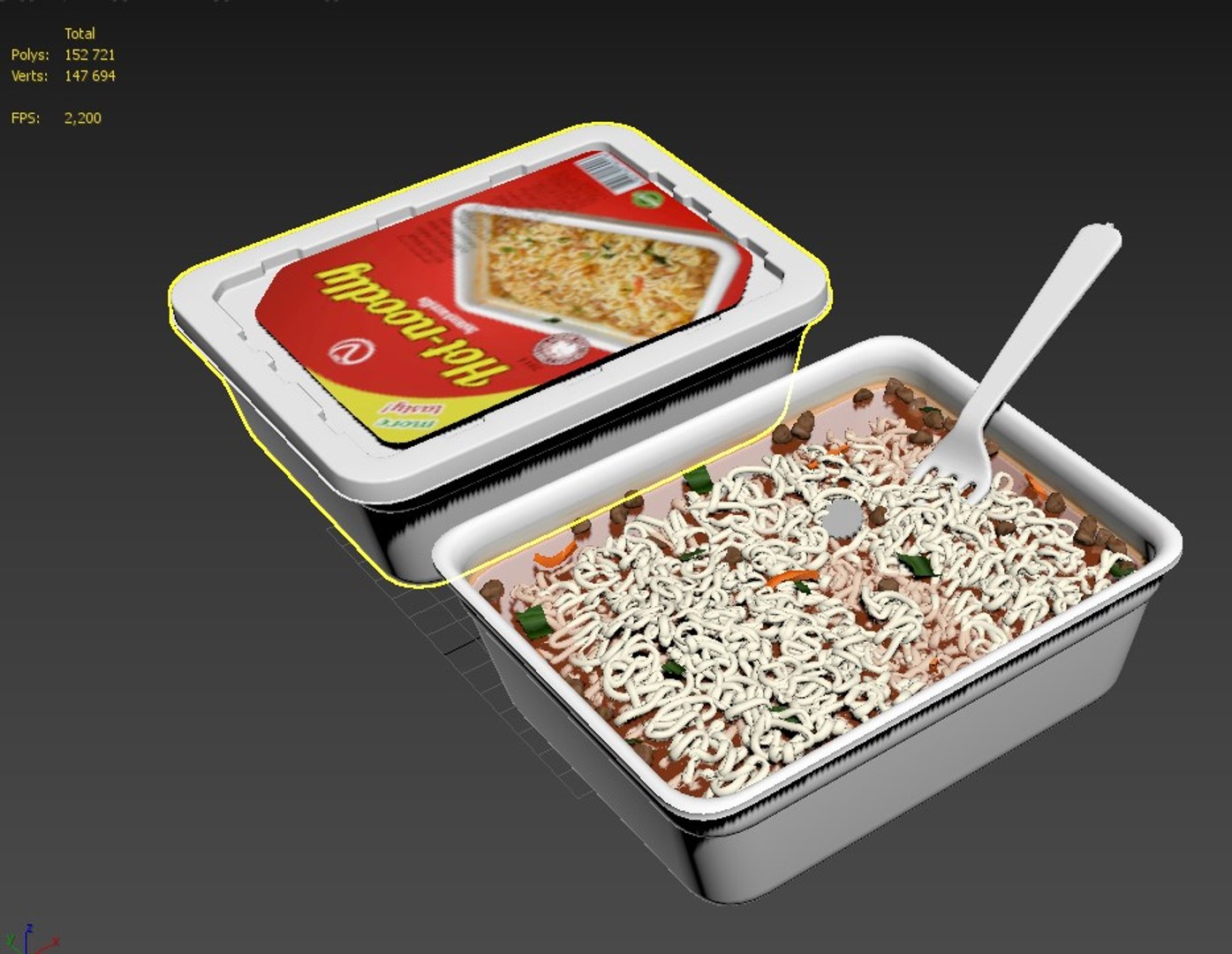 3D Instant Noodle Model - TurboSquid 1529732
