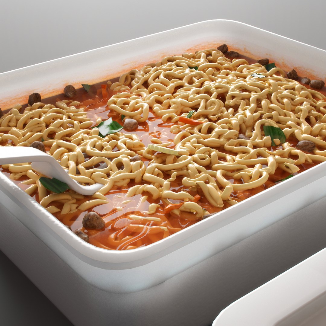 3D Instant Noodle Model - TurboSquid 1529732