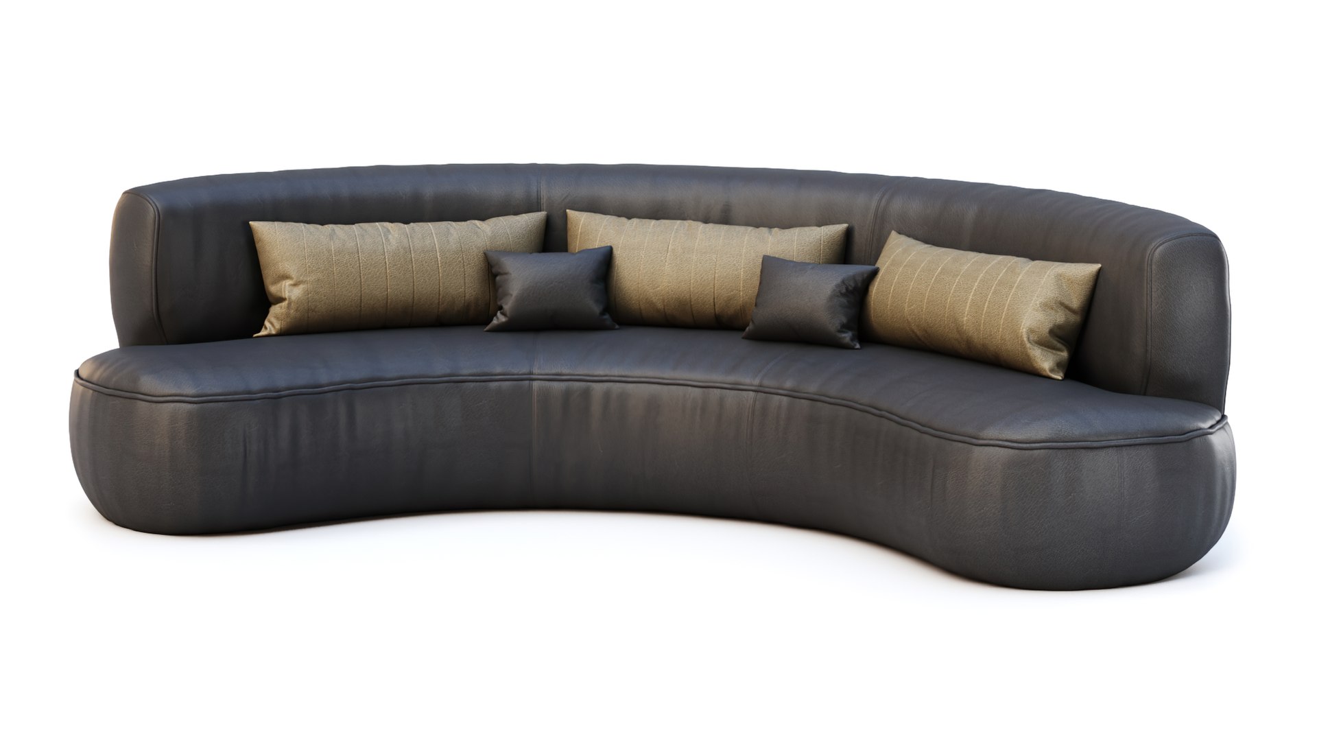 Jenifer Restaurant Leather Sofa by Bpoint Design 3D model - TurboSquid ...