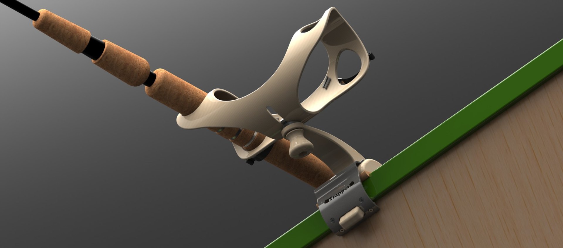 3d Model Canoe Rod Holder