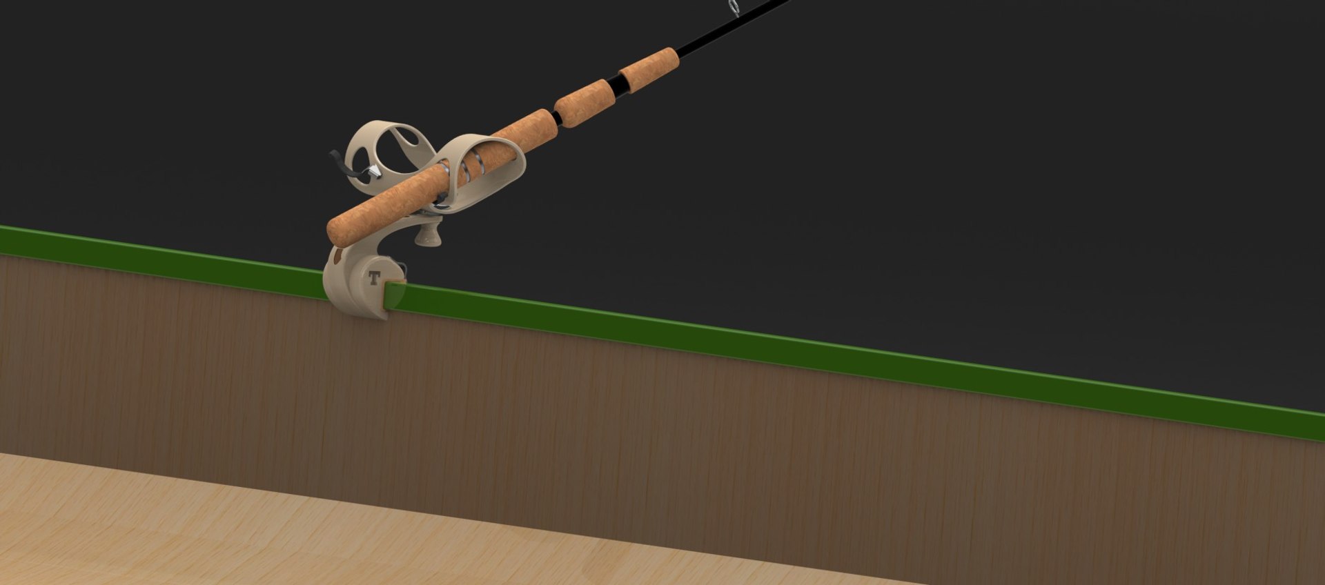 3d Model Canoe Rod Holder