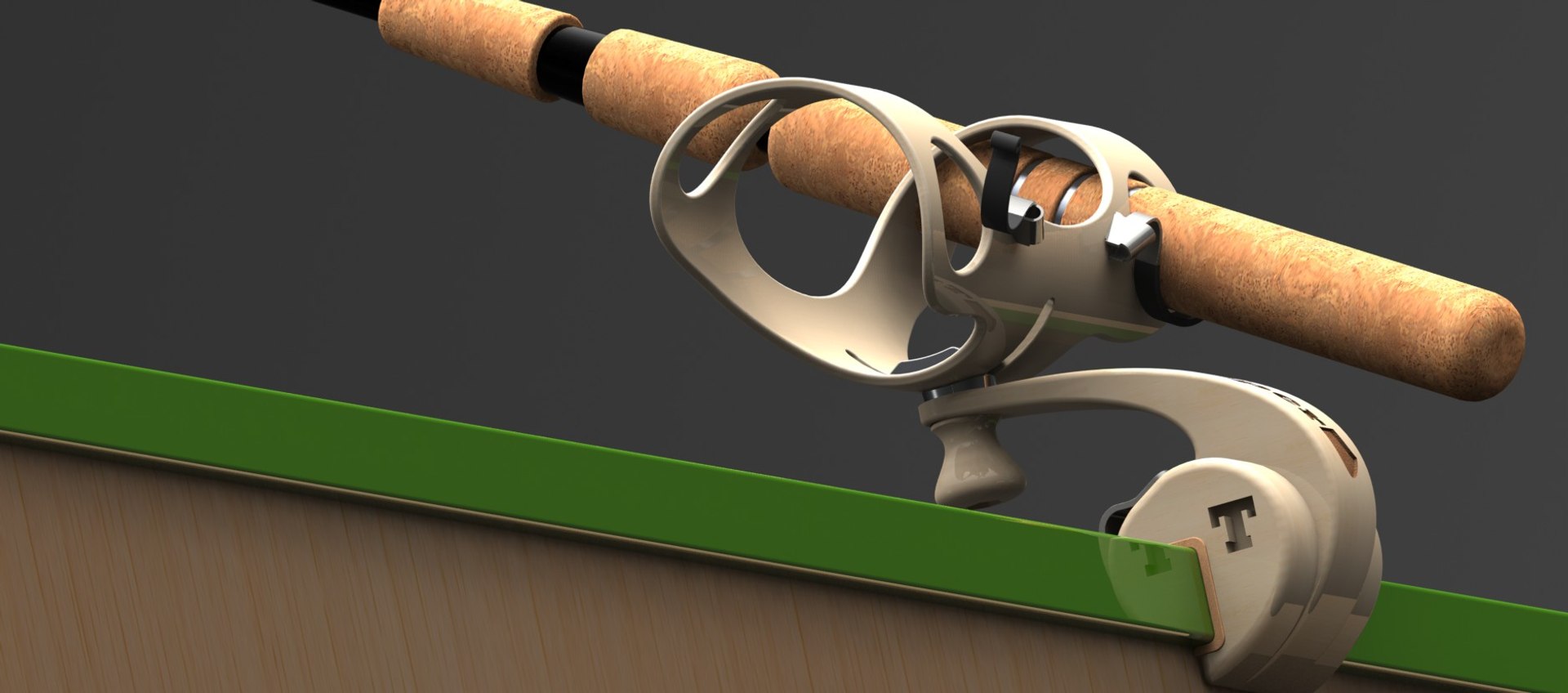 3d Model Canoe Rod Holder