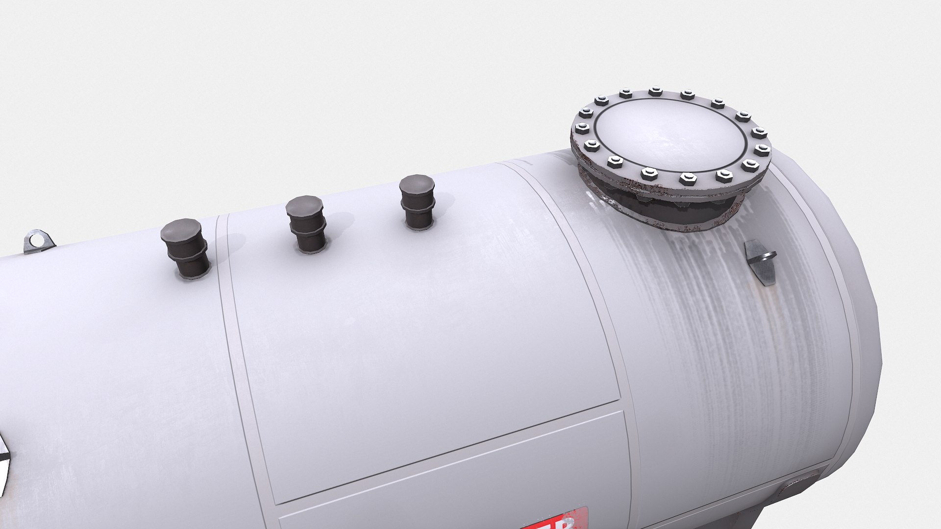 Fuel Tank Low-poly PBR 3D Model - TurboSquid 2380411
