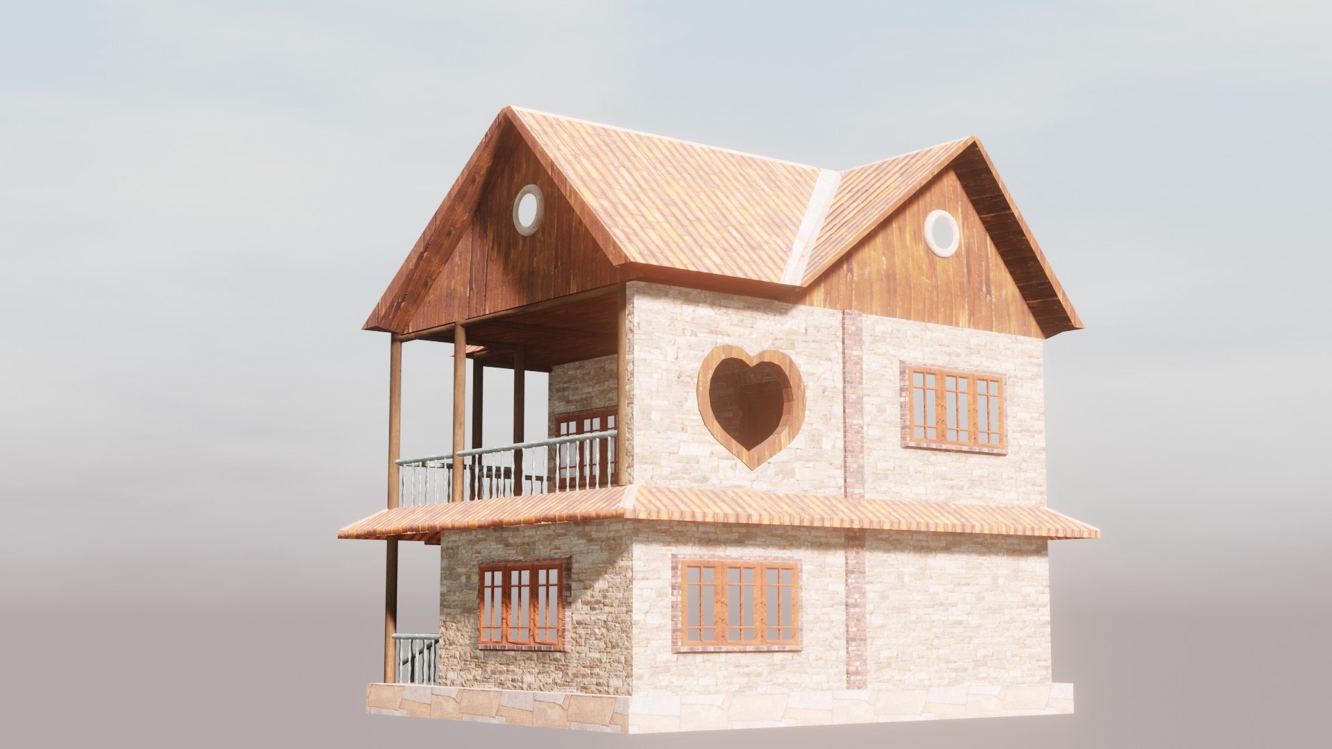 Realistic City House 3D Model For Towns And Cities 3D Model - TurboSquid 2398382