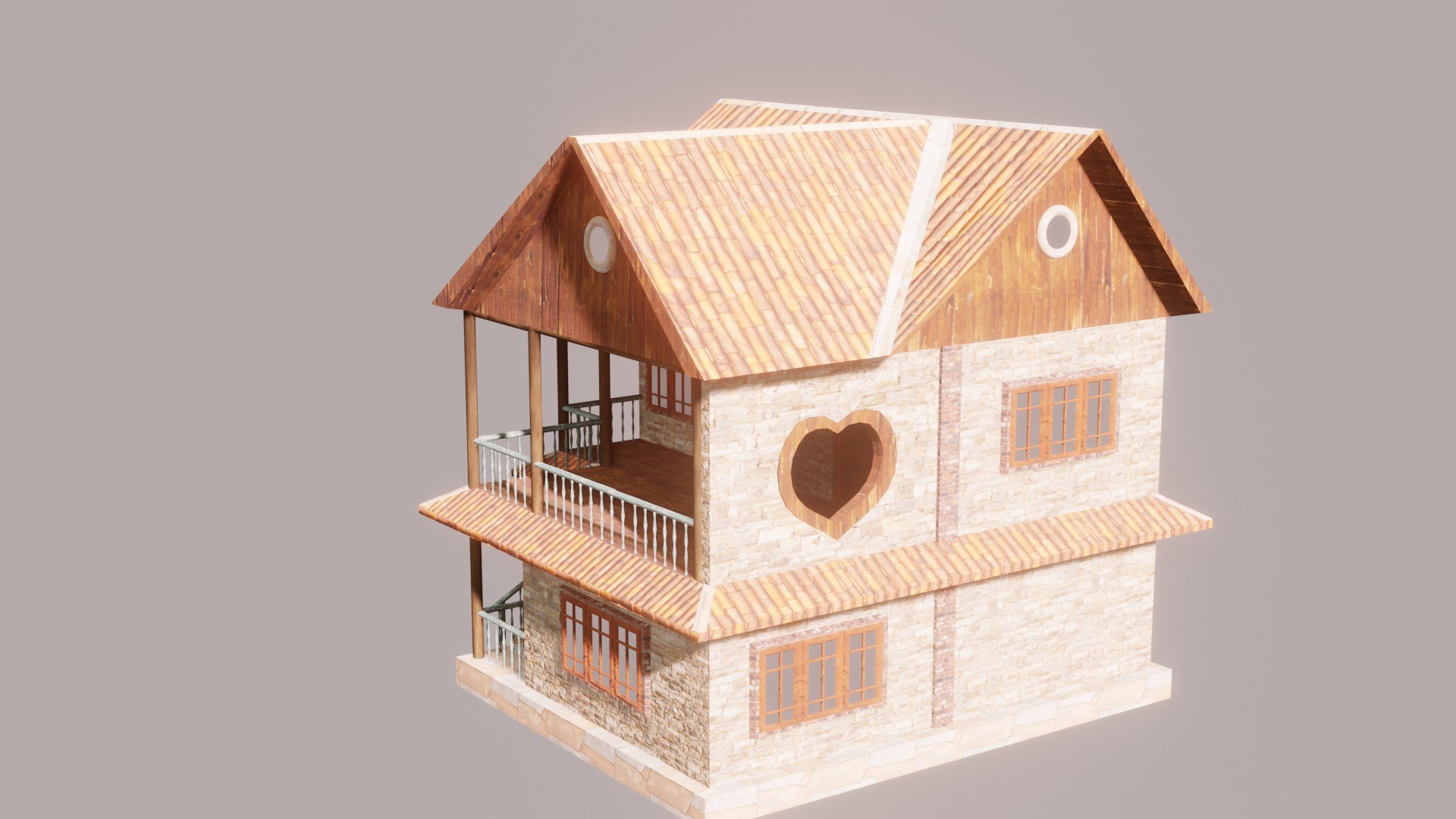 Realistic City House 3D Model For Towns And Cities 3D Model - TurboSquid 2398382