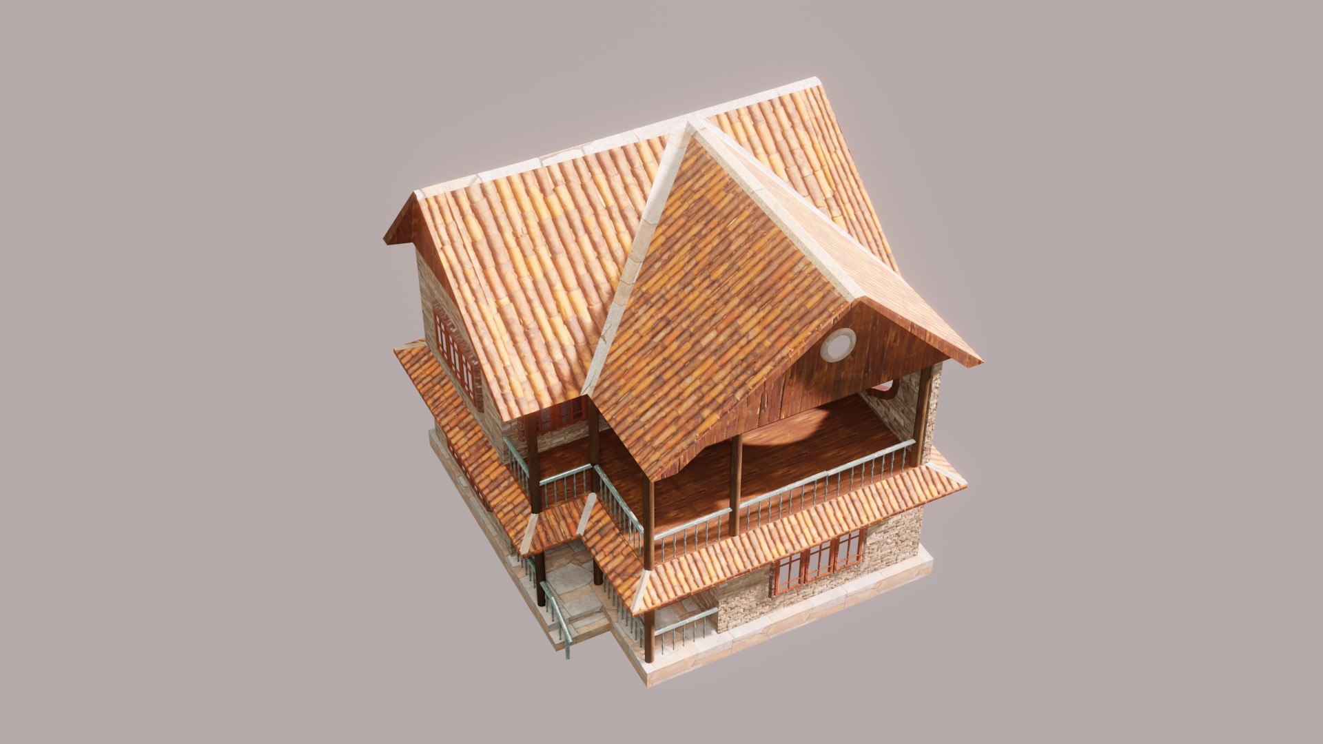 Realistic City House 3D Model For Towns And Cities 3D Model - TurboSquid 2398382