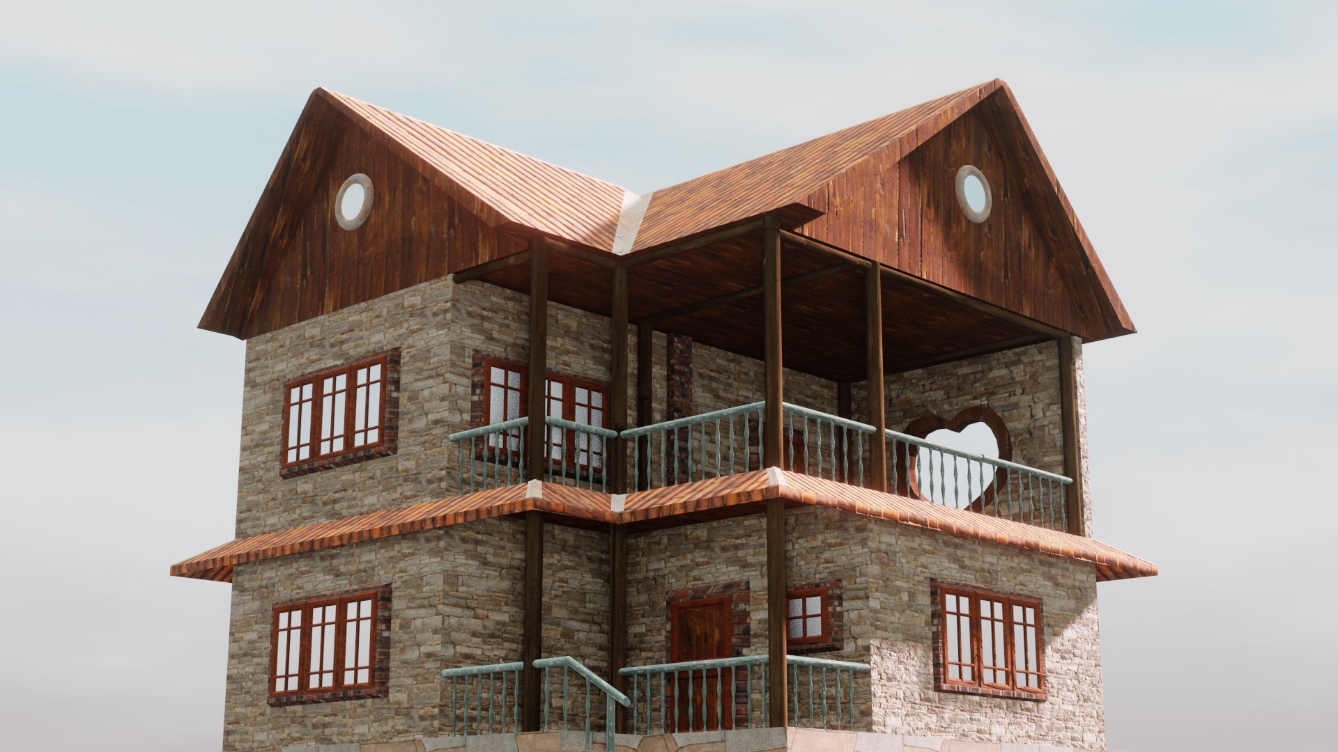 Realistic City House 3D Model For Towns And Cities 3D Model - TurboSquid 2398382