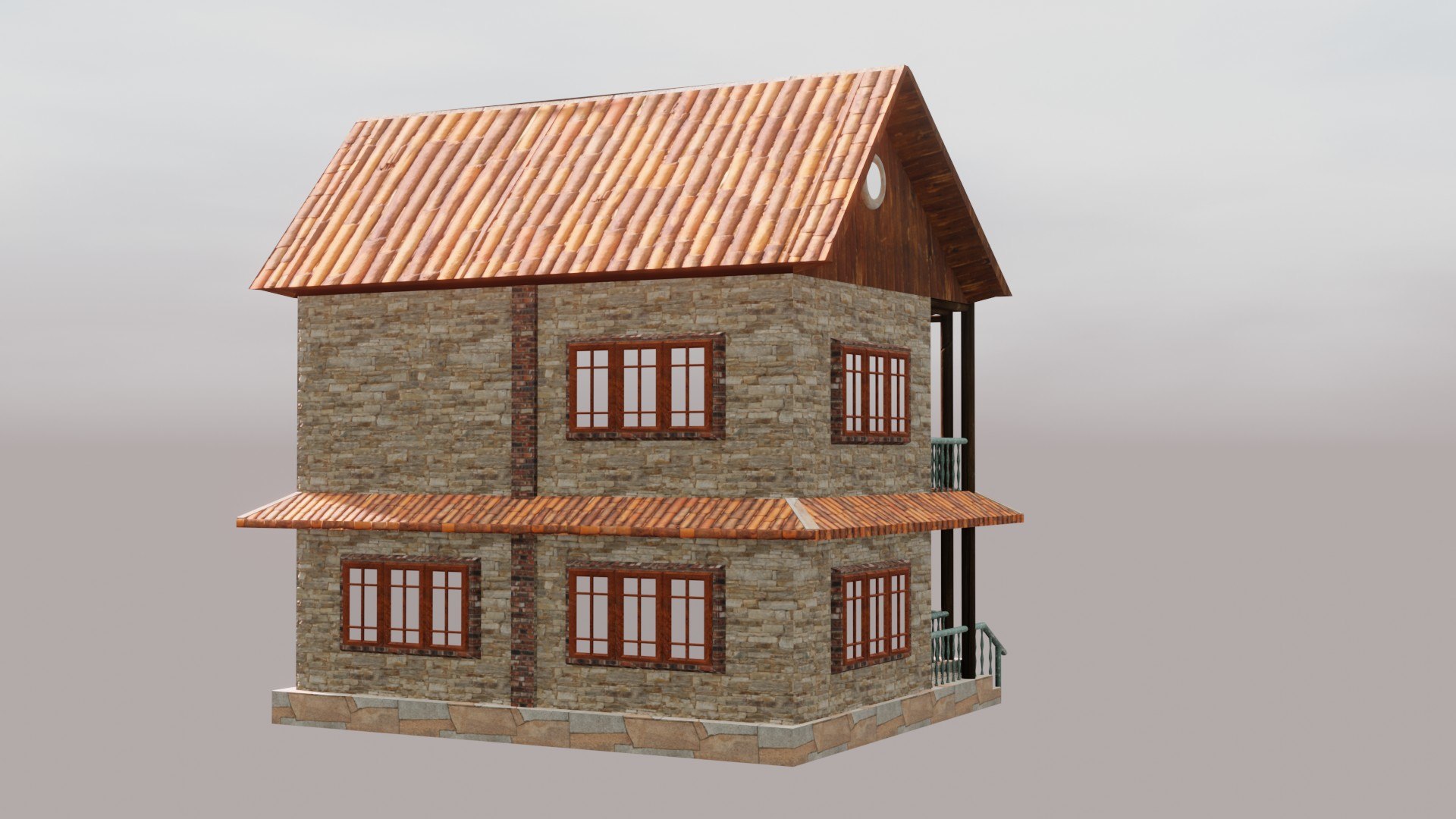 Realistic City House 3D Model For Towns And Cities 3D Model - TurboSquid 2398382
