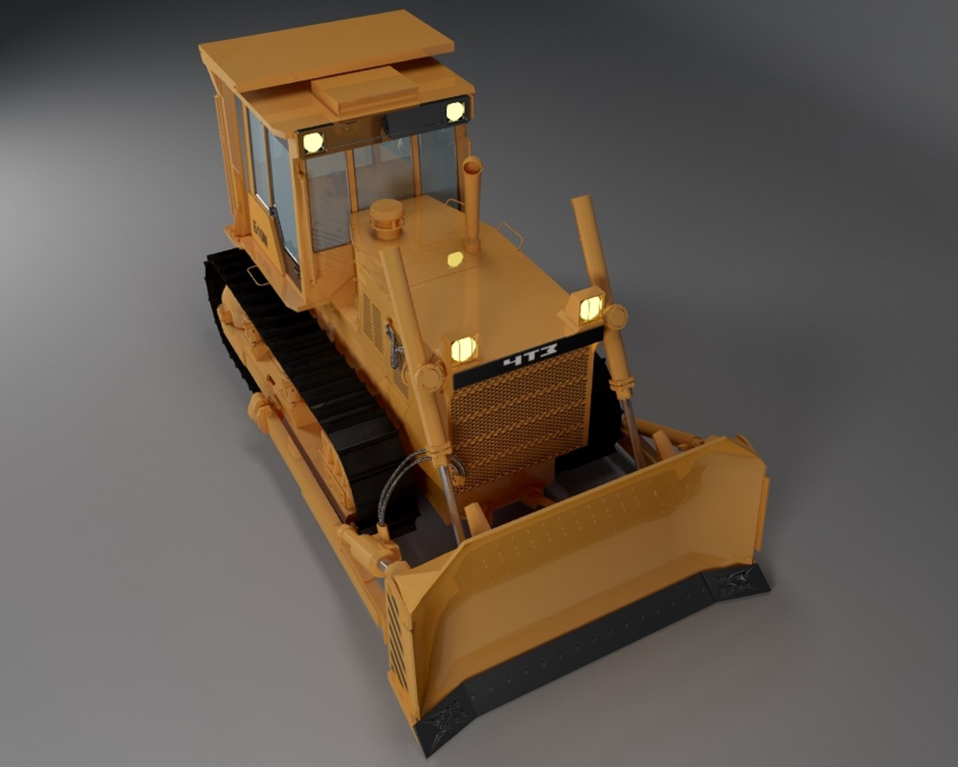 Dozer Bulldozer B10 3D Model - TurboSquid 1571472