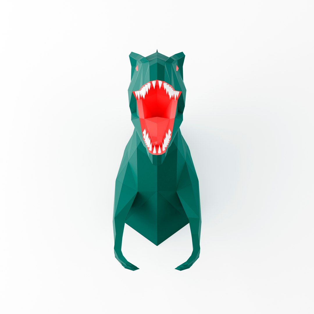 3D Low Poly Giganotosaurus Trophy 3D Model In OBJ - TurboSquid 2090549