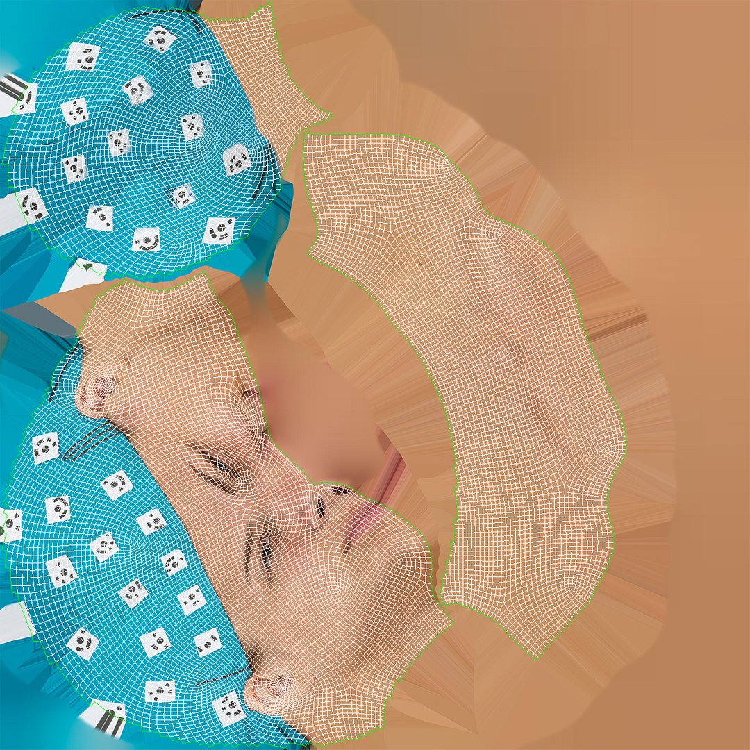 3D Penelope Human Head Wink - TurboSquid 1695856