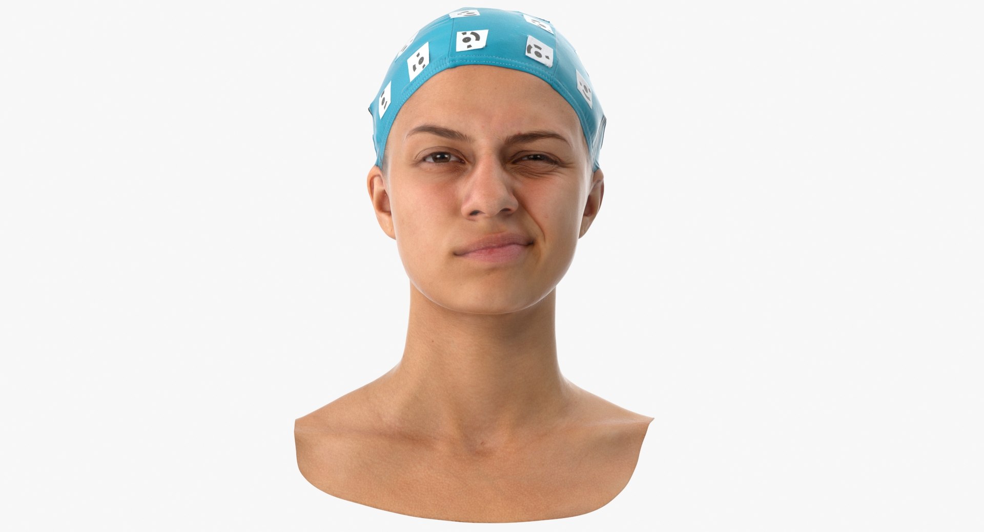 3D Penelope Human Head Wink - TurboSquid 1695856