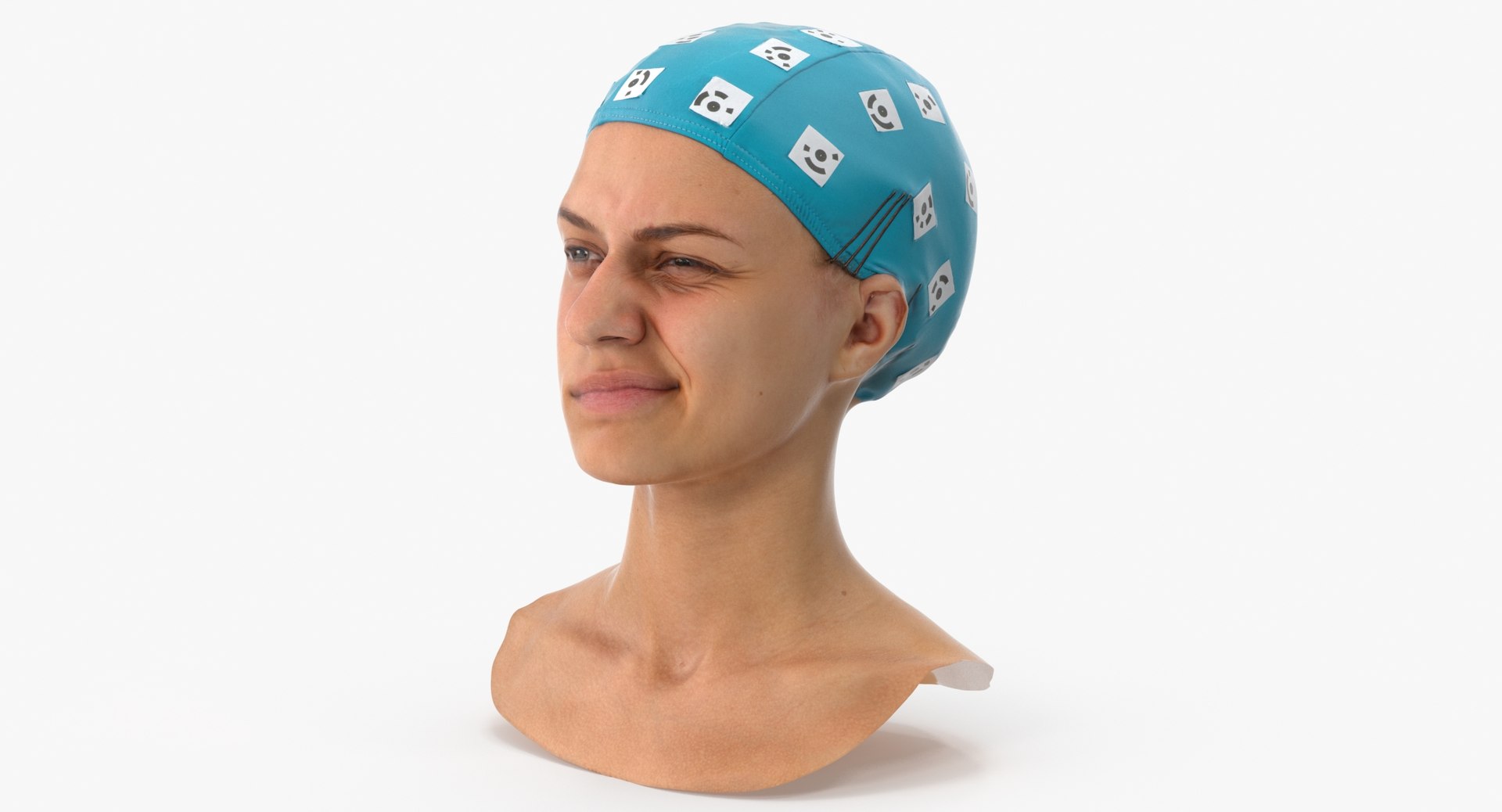 3D Penelope Human Head Wink - TurboSquid 1695856