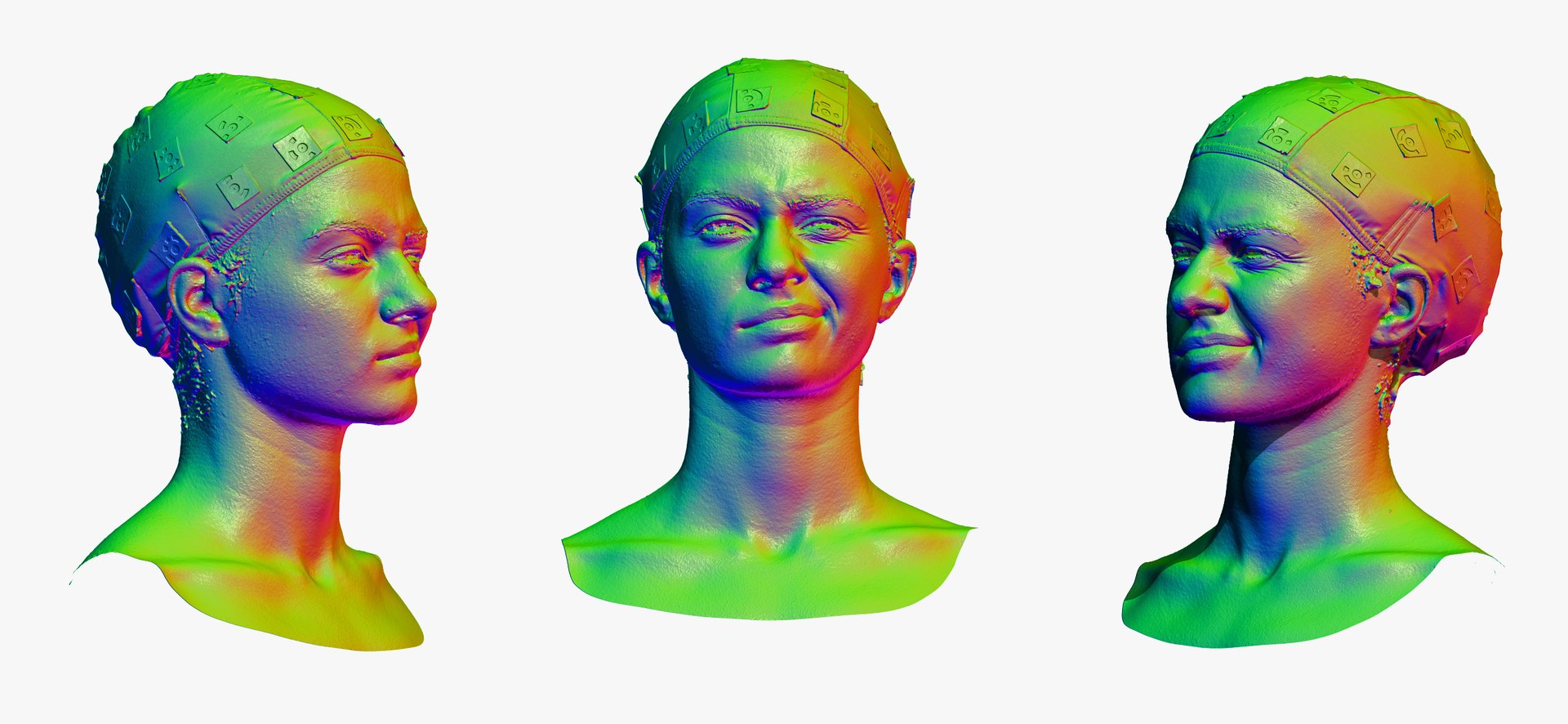 3D Penelope Human Head Wink - TurboSquid 1695856