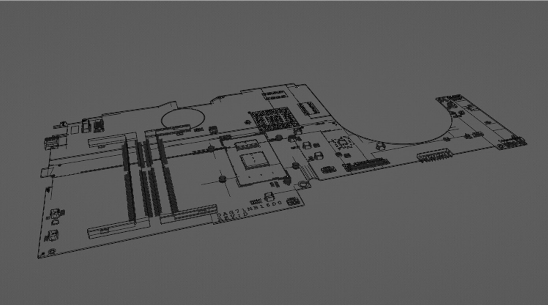 Laptop Motherboard 3D Model - TurboSquid 1868381