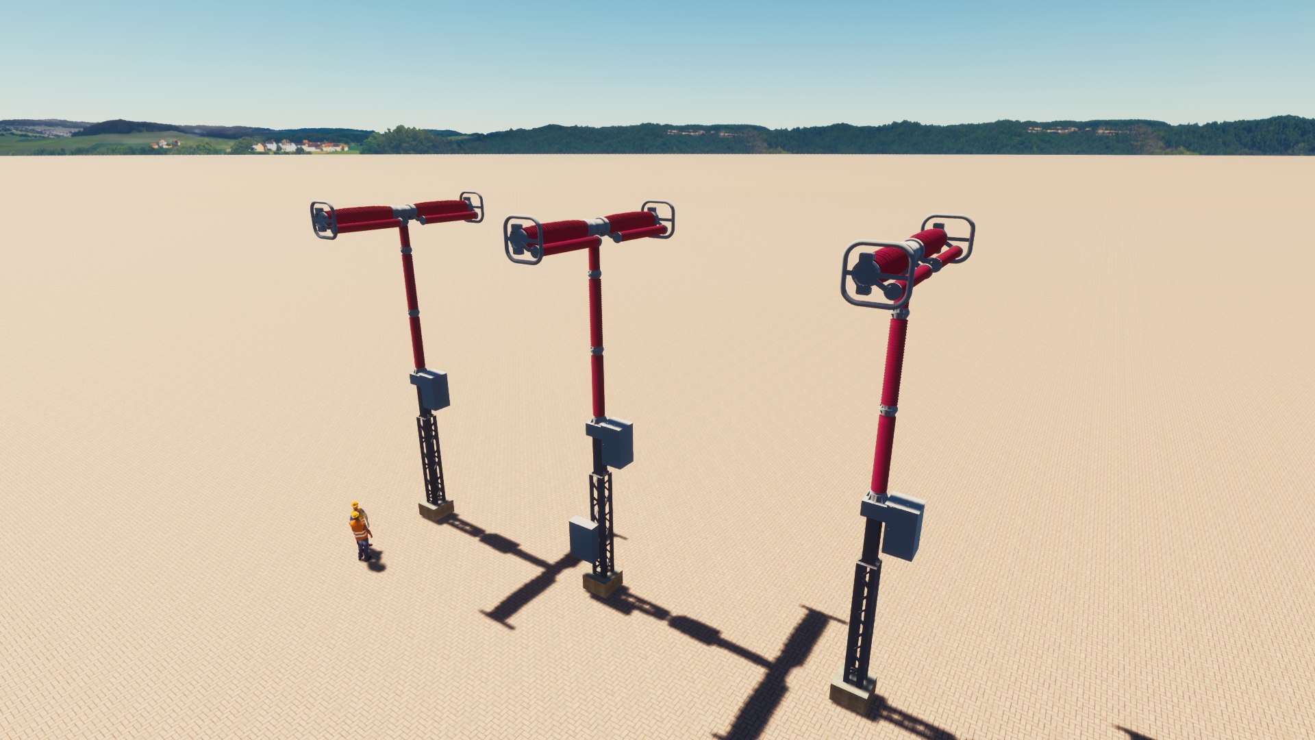 3D Model CB-550kV4000A-SIEMENS-ThreePoles-SF6 - TurboSquid 1969318