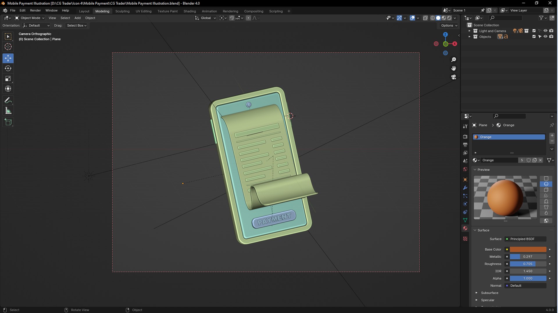 3D Model Mobile Payment 3D Illustration - TurboSquid 2230295