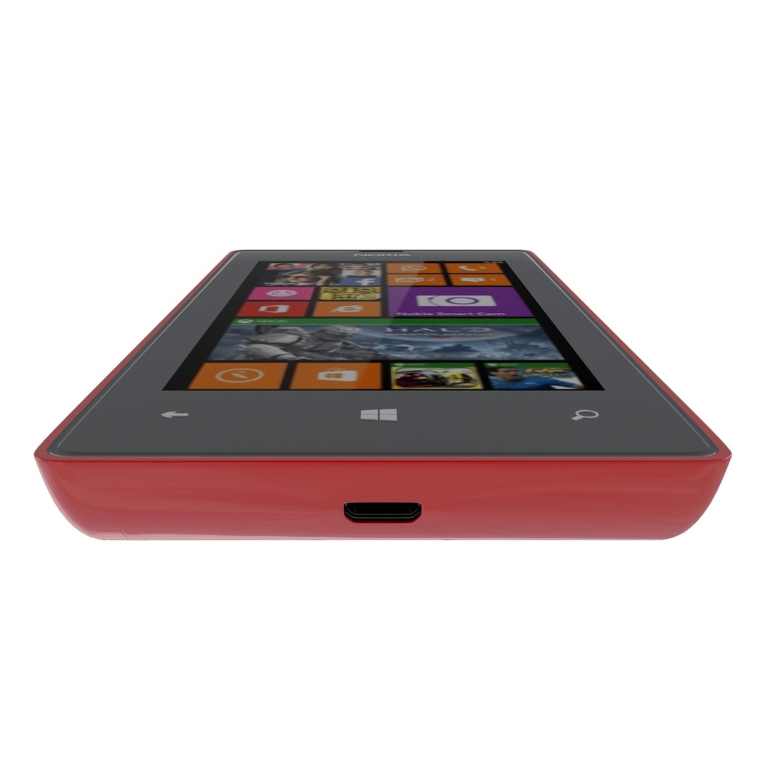 3d Nokia Lumia 525 Red