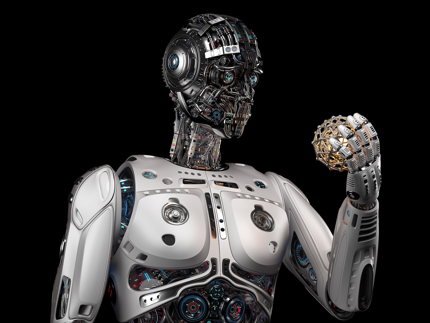 3D Futuristic Robot Man Rigged - TurboSquid 1354823