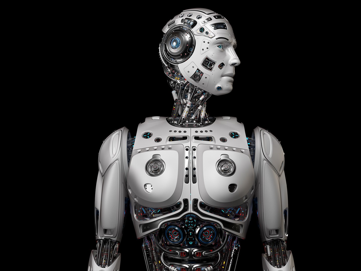 3D Futuristic Robot Man Rigged - TurboSquid 1354823