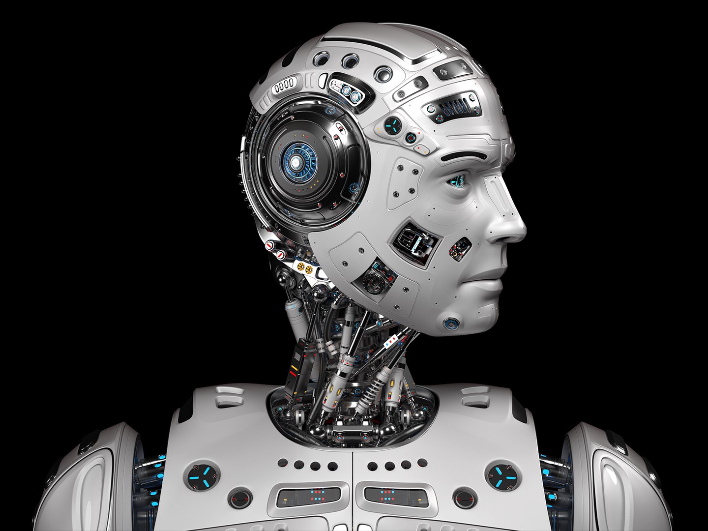 3D Futuristic Robot Man Rigged - TurboSquid 1354823