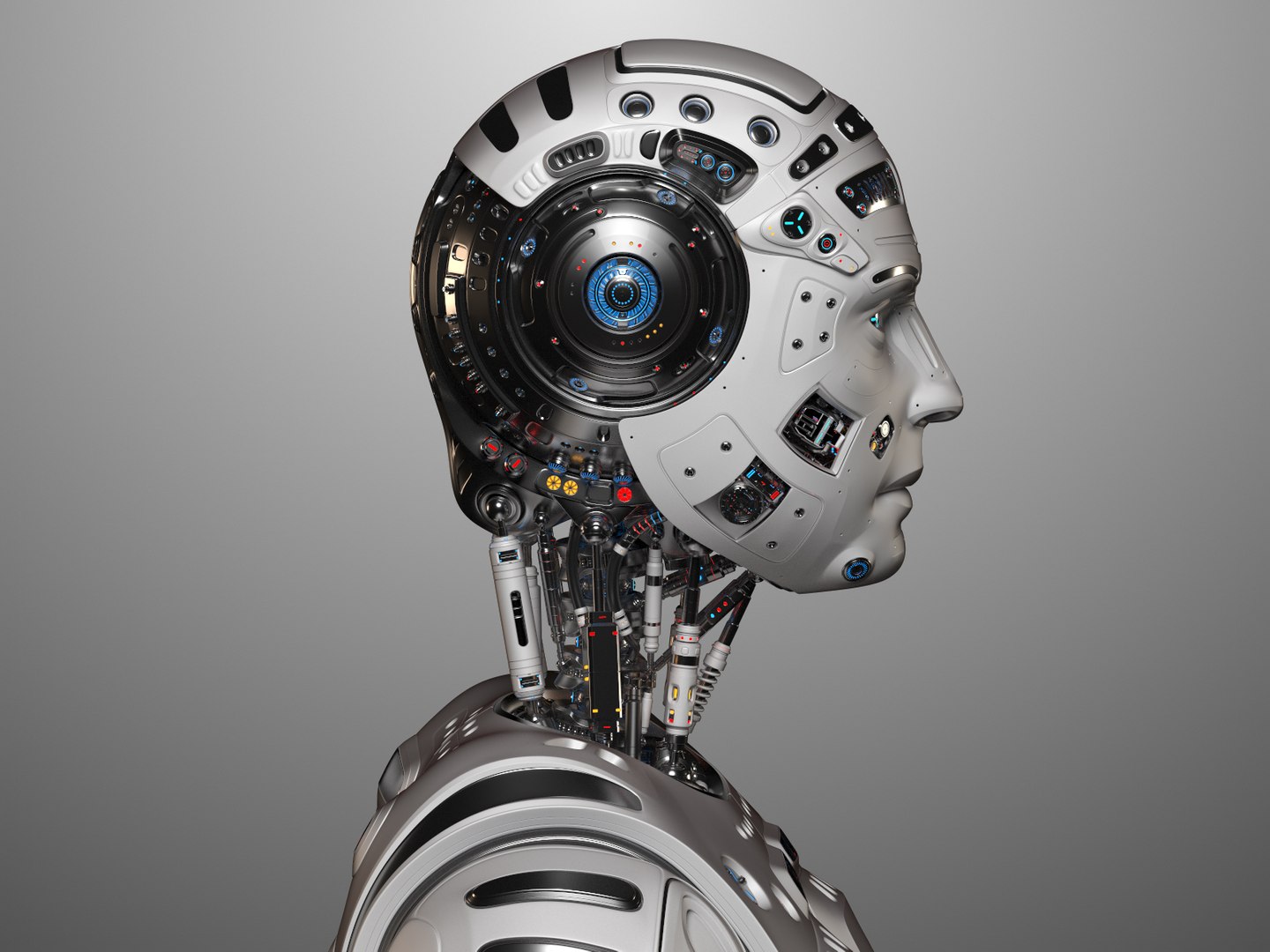 3D futuristic robot man rigged - TurboSquid 1354823