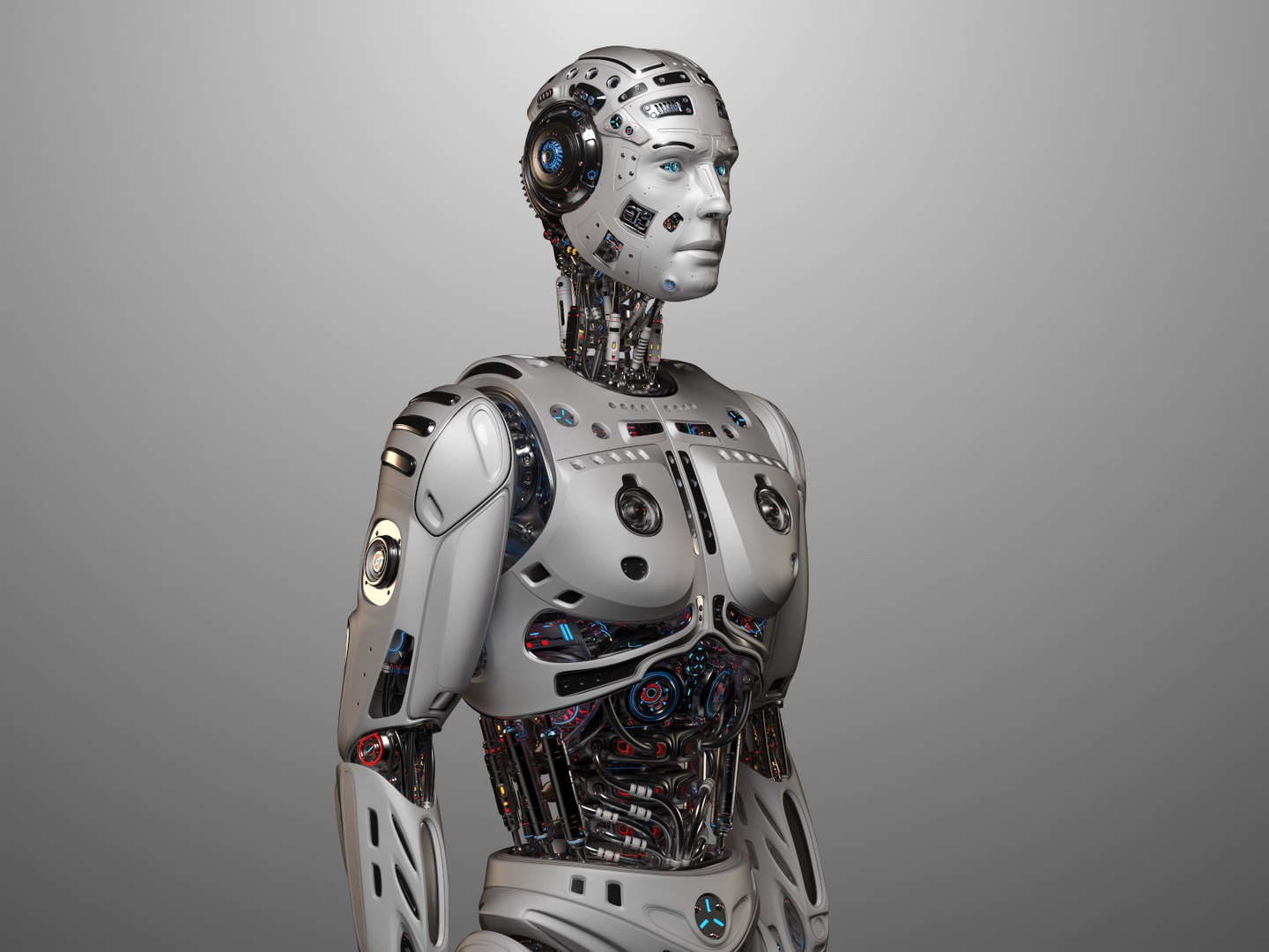 3D futuristic robot man rigged - TurboSquid 1354823