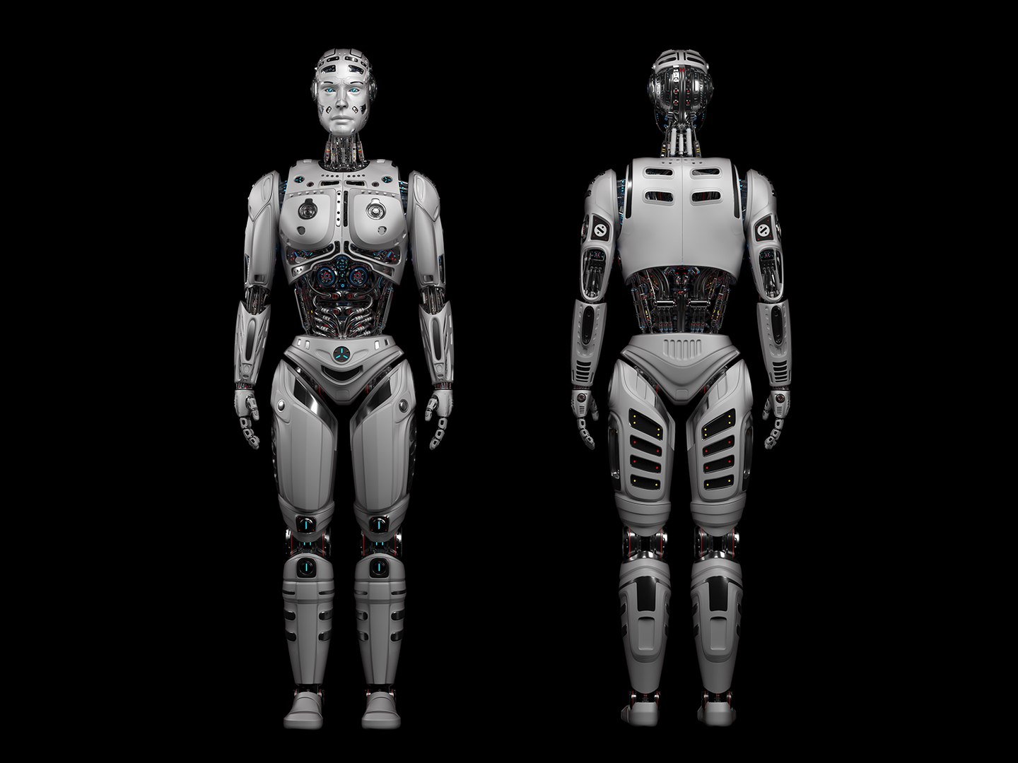 3D futuristic robot man rigged - TurboSquid 1354823