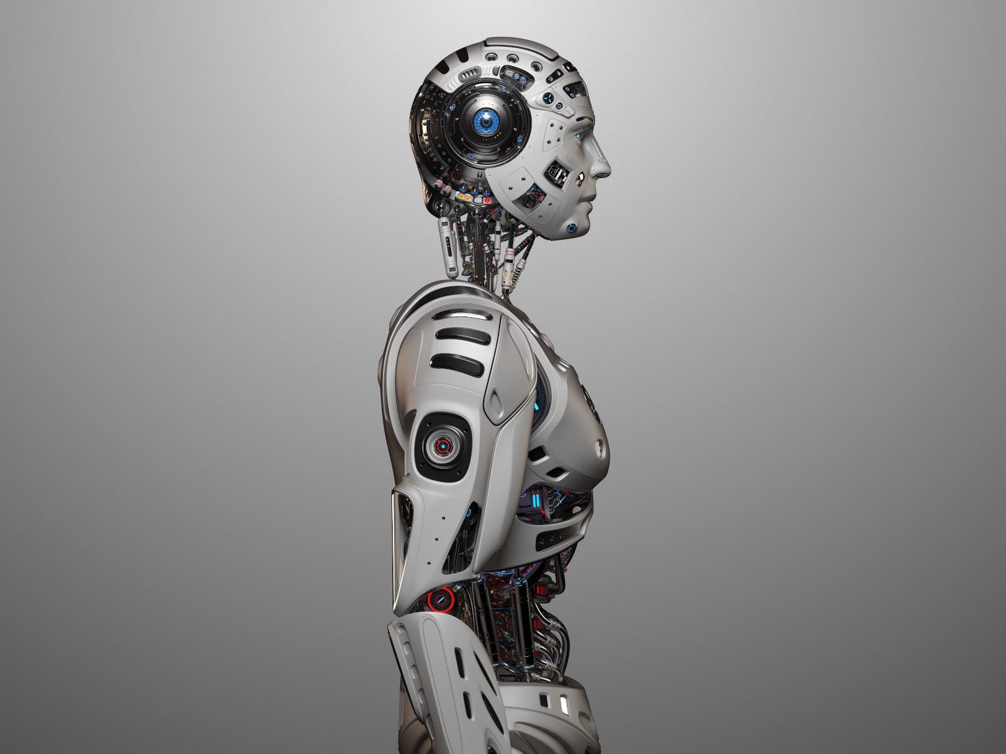 3D futuristic robot man rigged - TurboSquid 1354823