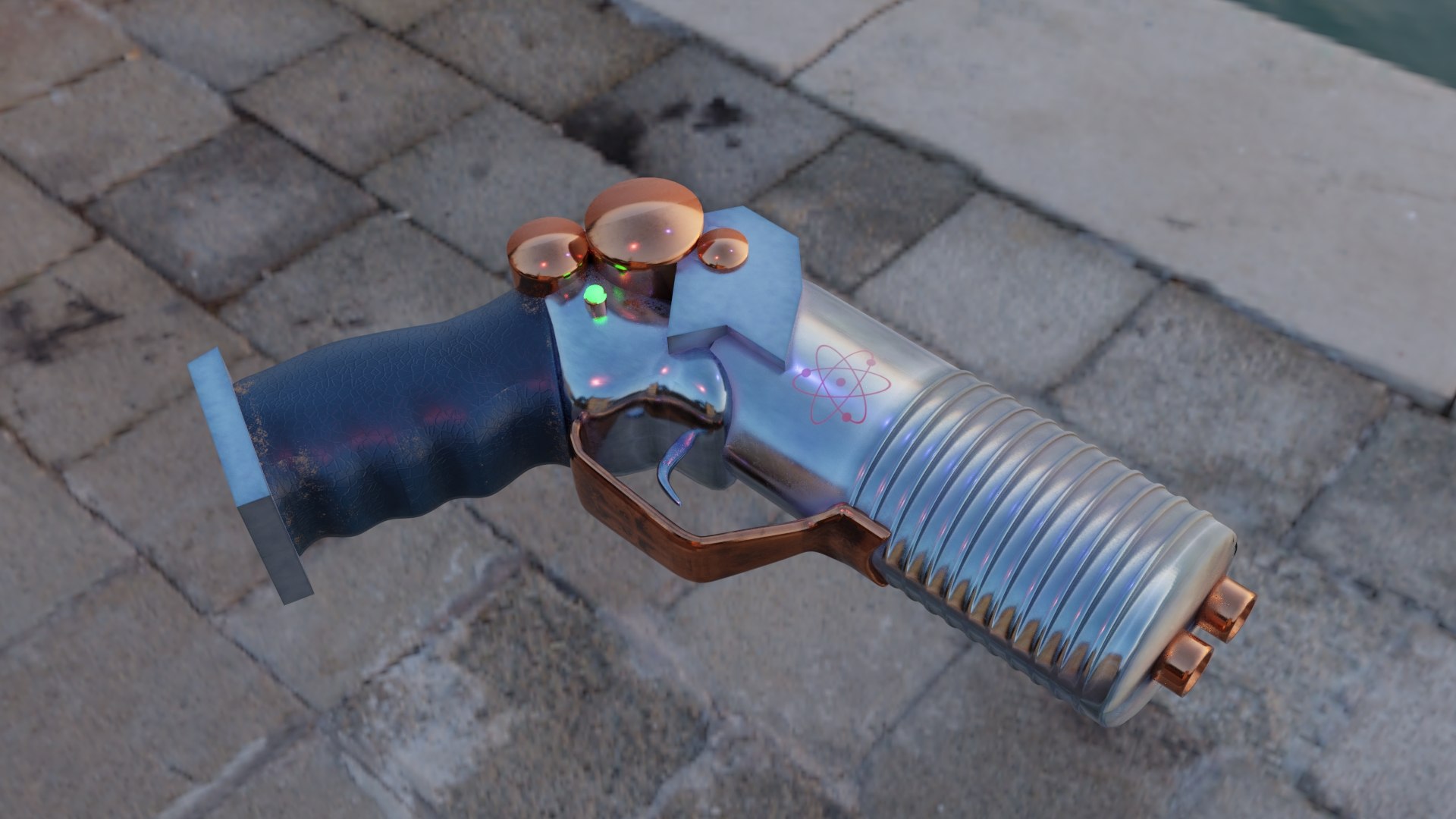 3D pistol retro - TurboSquid 1288290