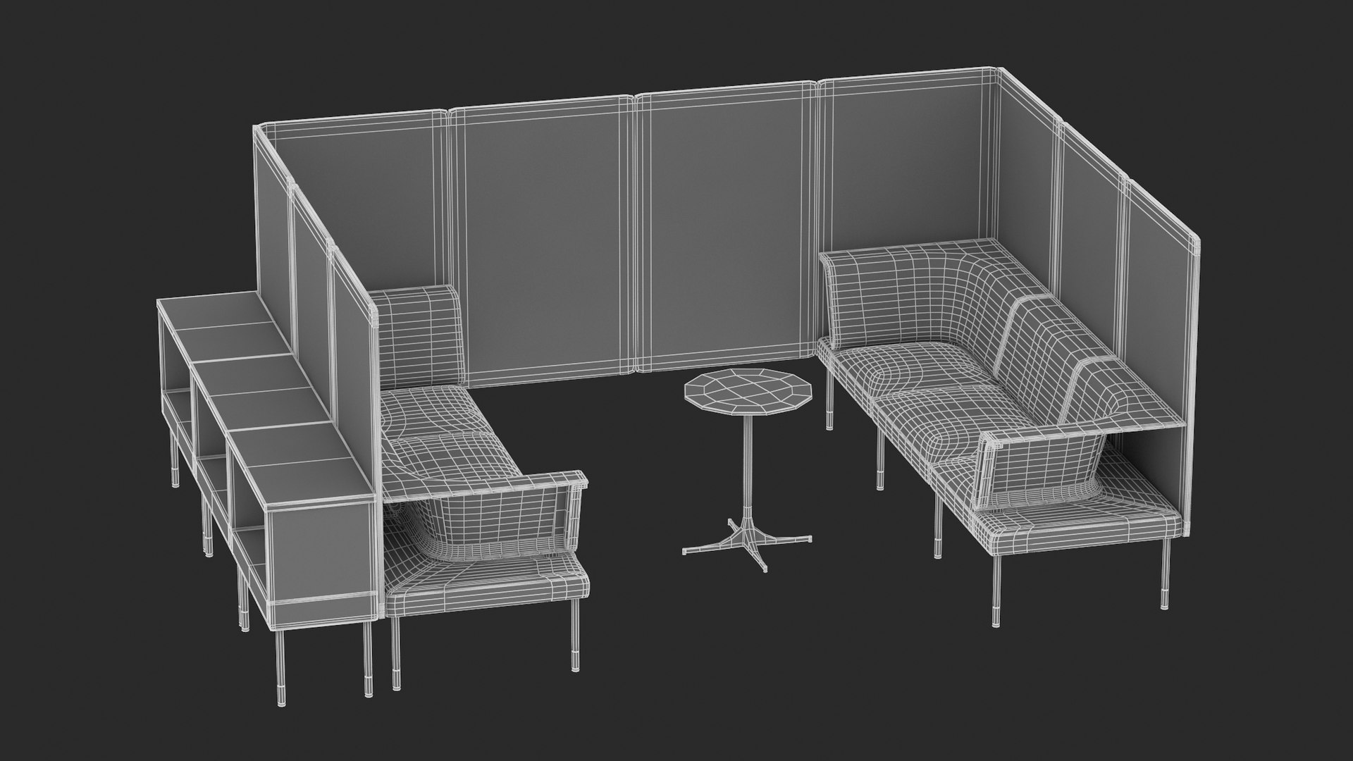 9 Office Workstation 3D Model - TurboSquid 1521677