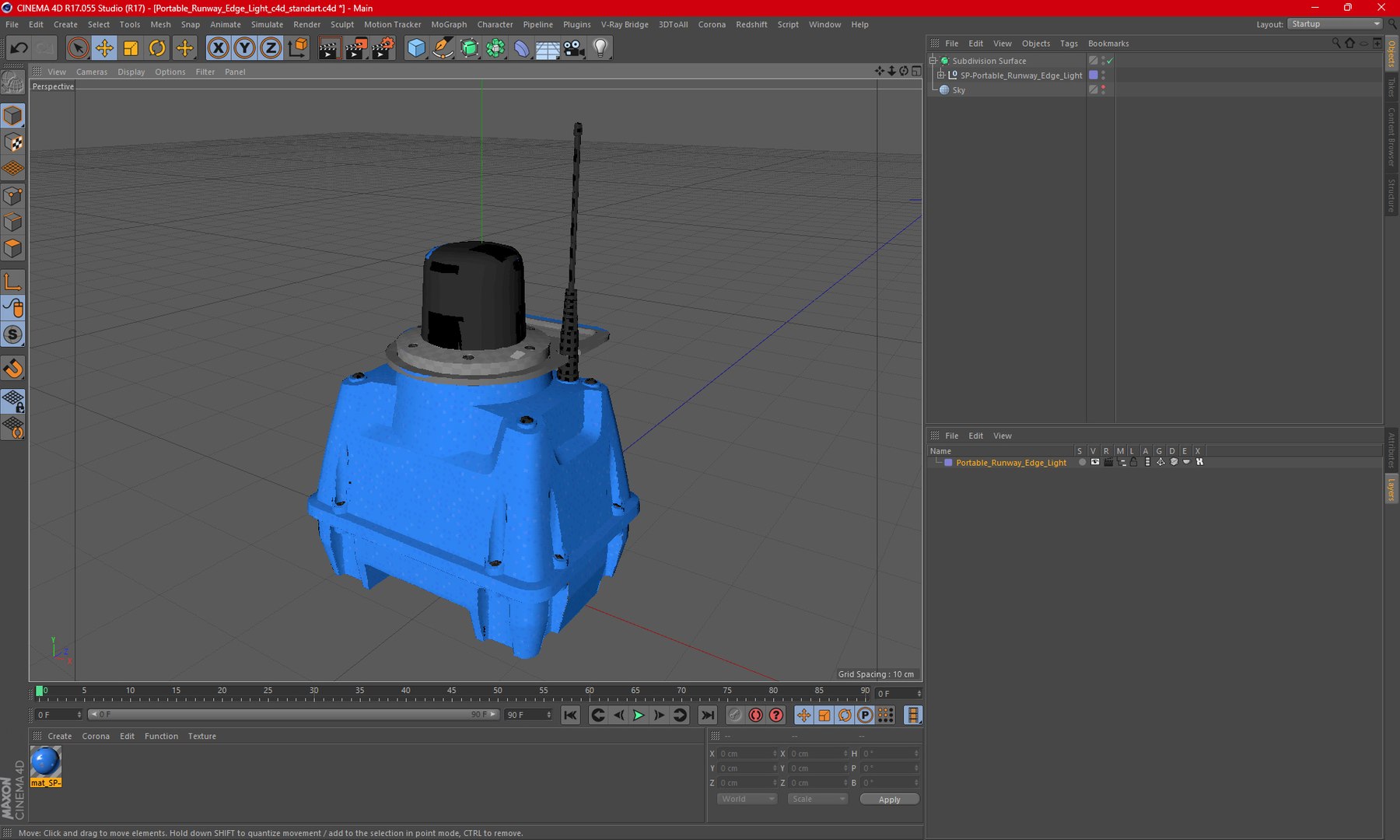 Portable Runway Edge Light 3D - TurboSquid 2058054