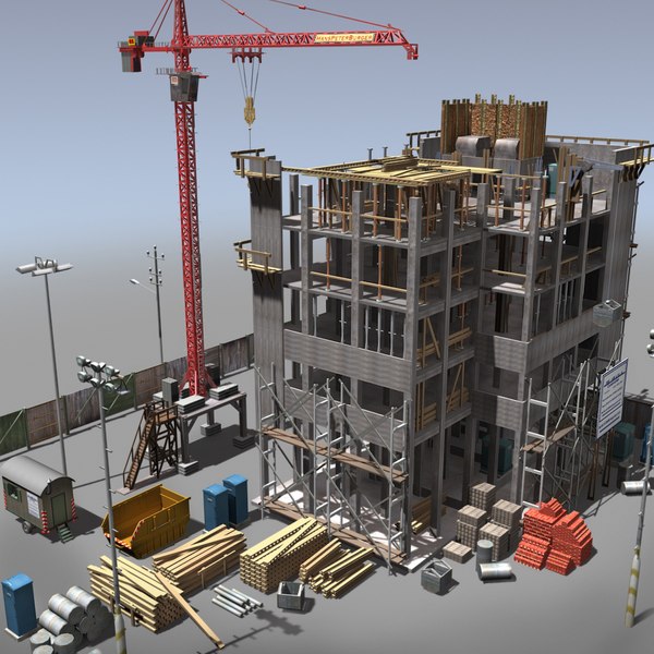 building construction 3d model