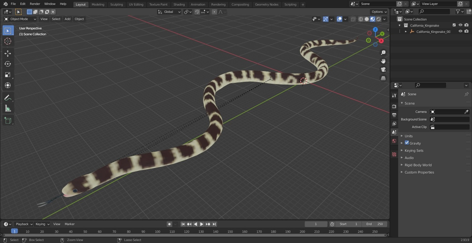 3D California Kingsnake - TurboSquid 1943749
