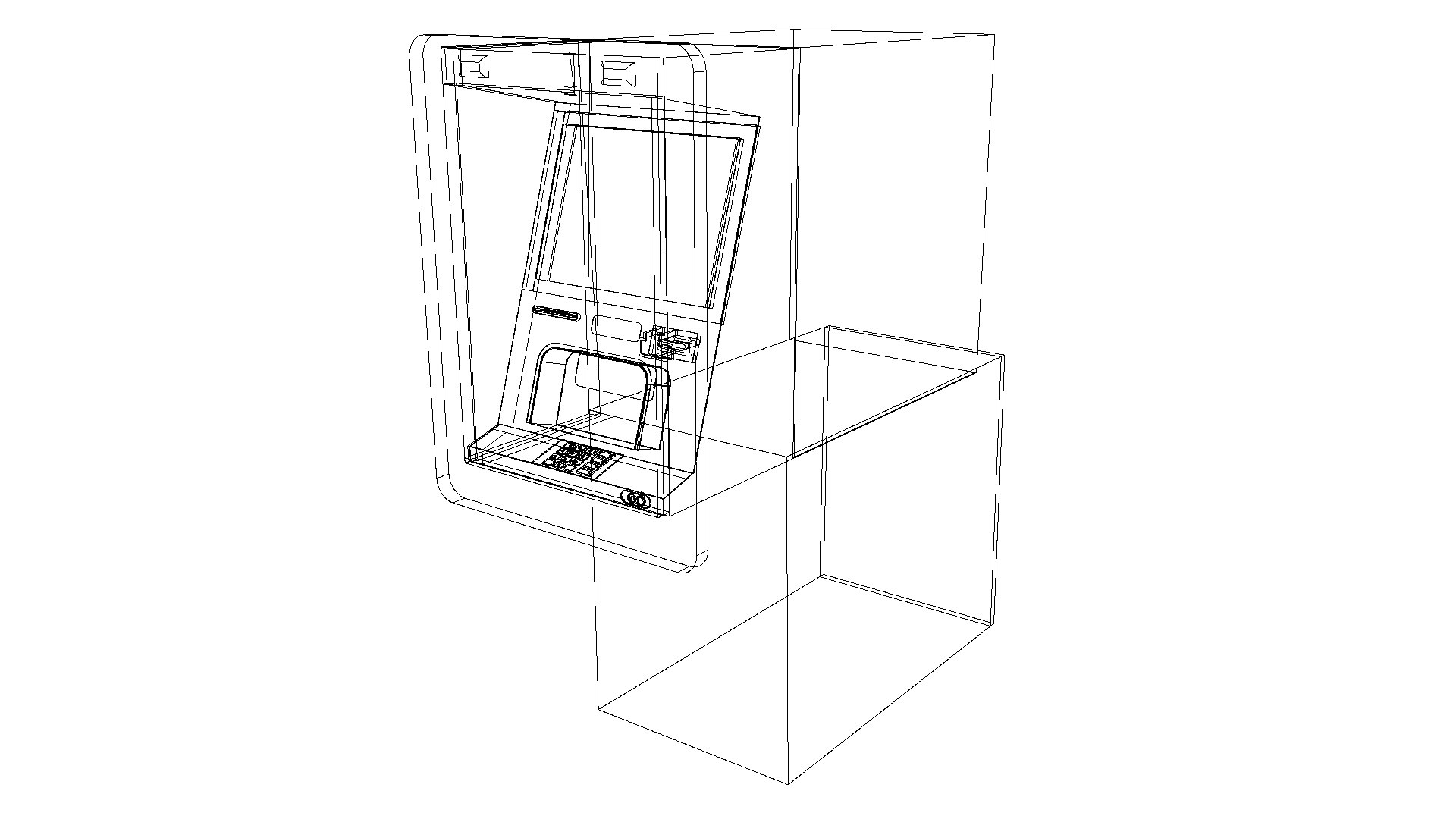 DN SERIES 450 - 250 Diebold Nixdorf ATM 3D Model - TurboSquid 1845535