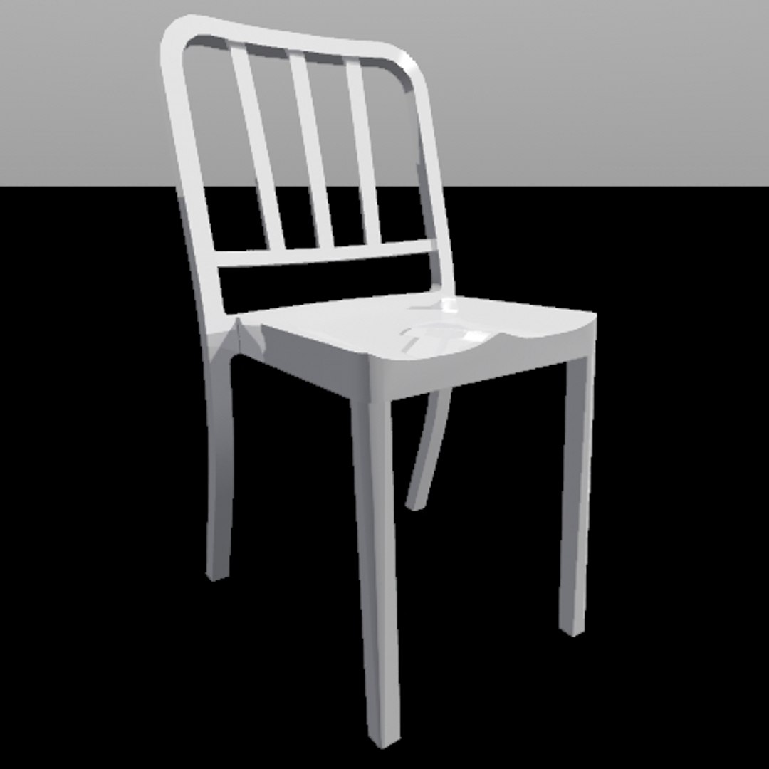 3d Model Heritage Stacking Chair