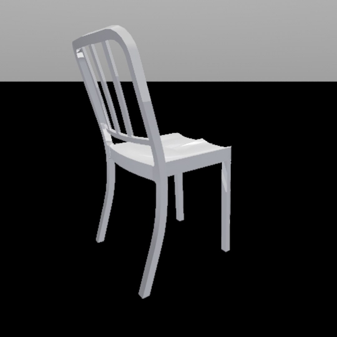 3d Model Heritage Stacking Chair
