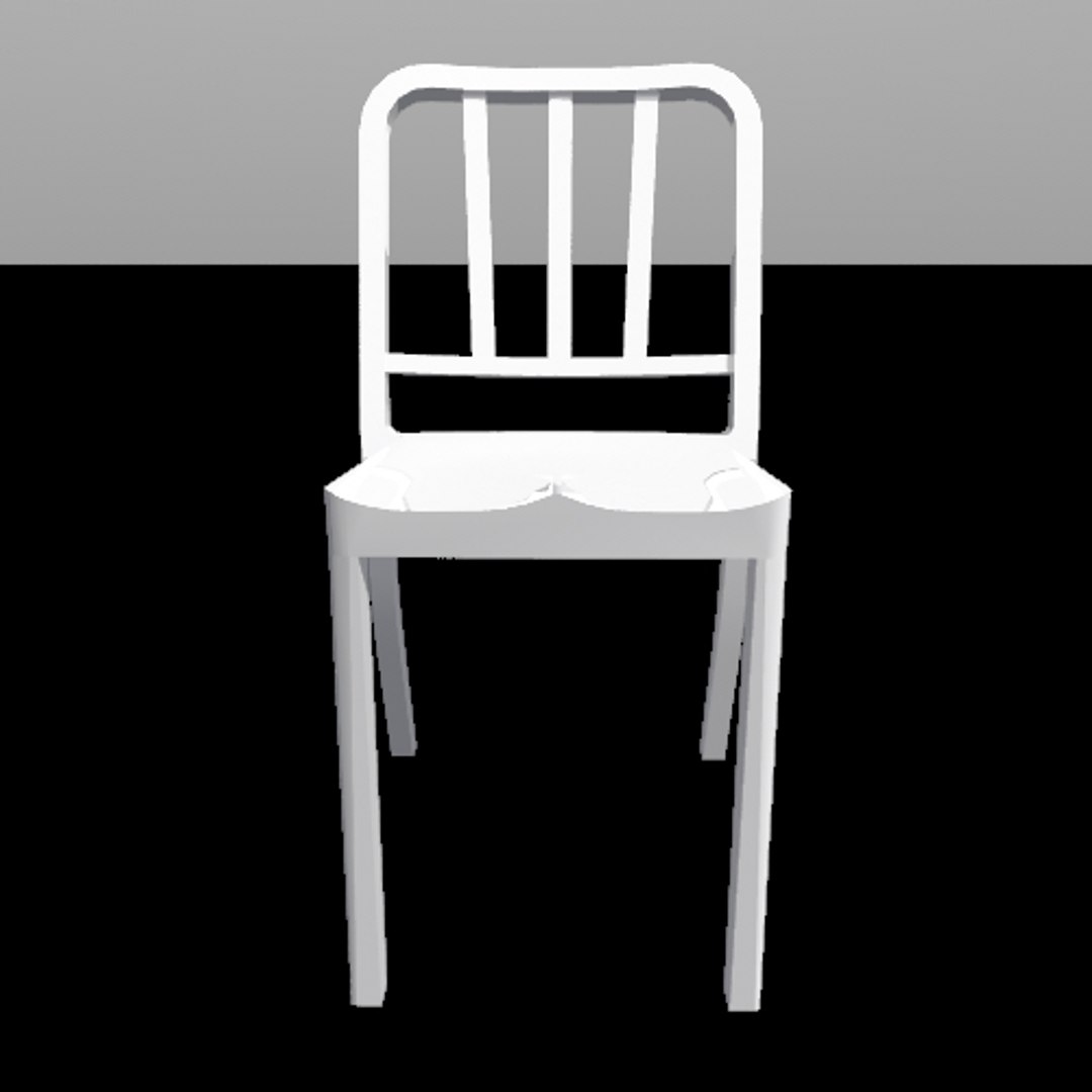 3d Model Heritage Stacking Chair